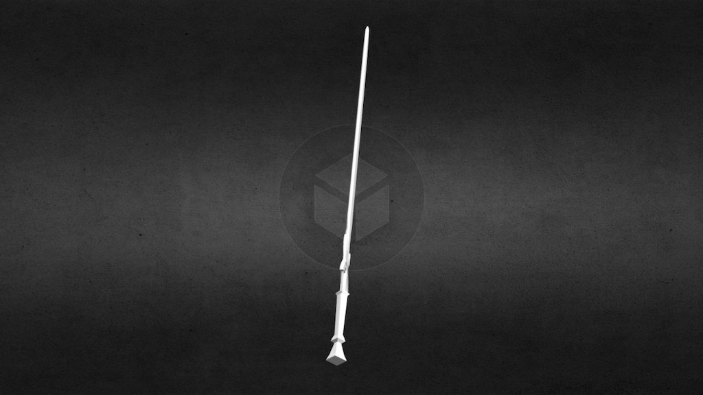 White Longsword from Runescape - 3D model by Ferrariic [0fac53b ...