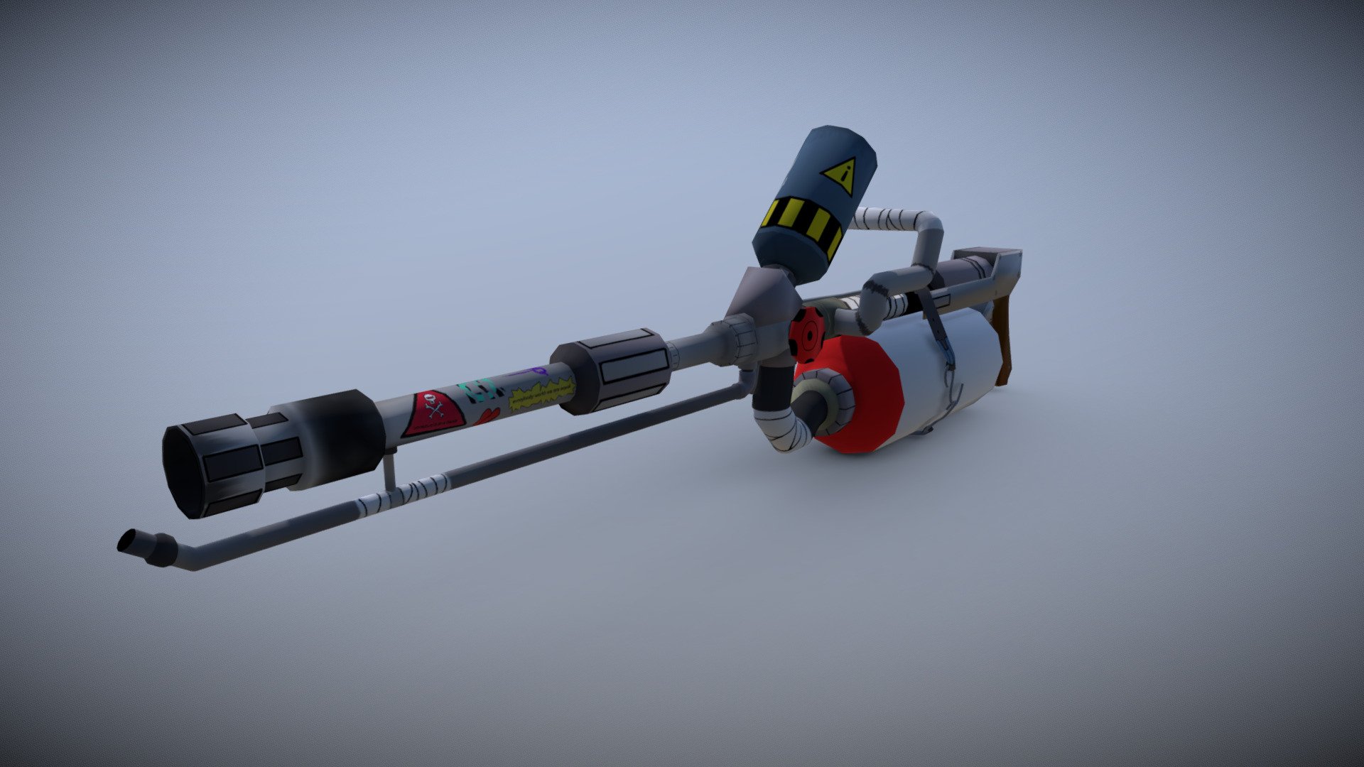 Flamethrower - 3D model by artistavfx [0fad9a3] - Sketchfab