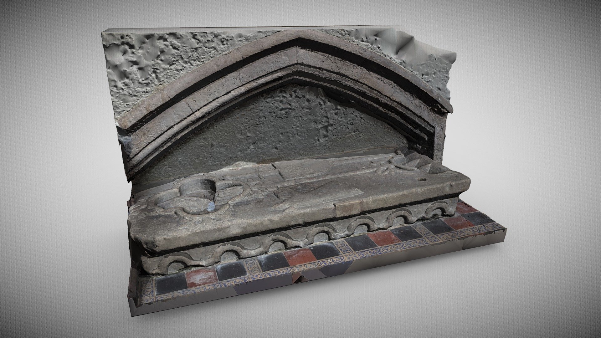 14th Century Tomb of a Knight, Gilling, Yorks - Buy Royalty Free 3D ...