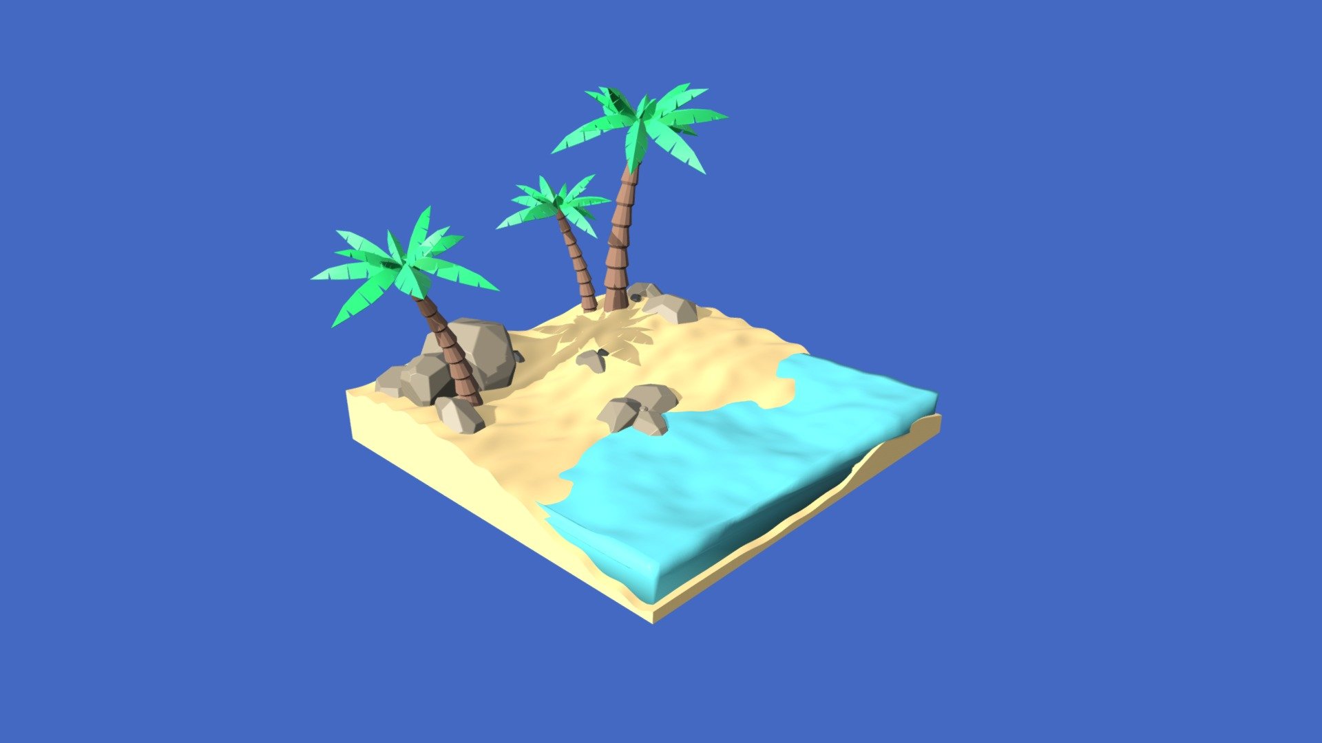 The beach - Download Free 3D model by Ambriel [0fba4ee] - Sketchfab
