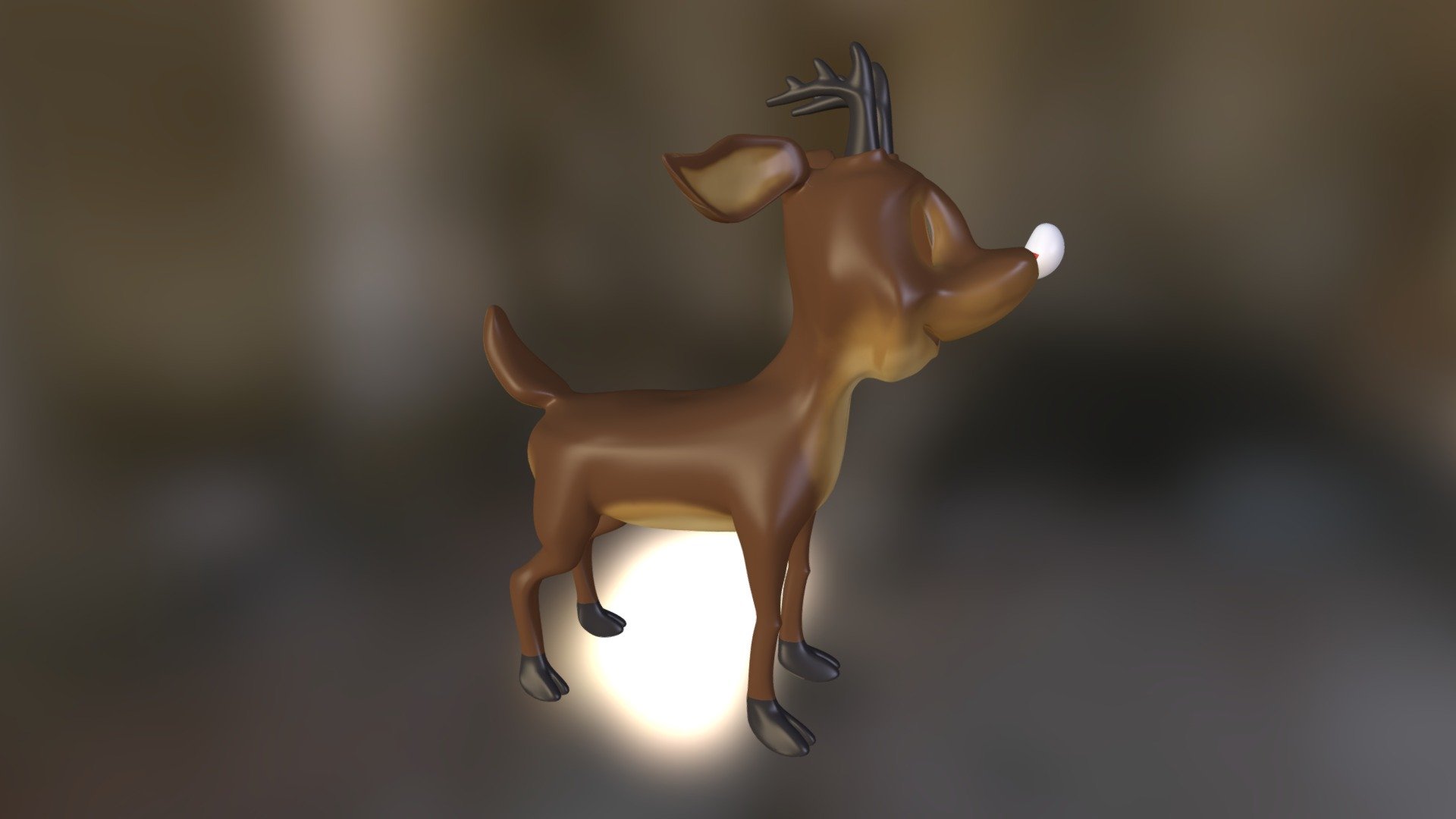 Rudolph Reindeer - 3D model by Antony Morsas (@antonymorsas) [0fbaf37 ...