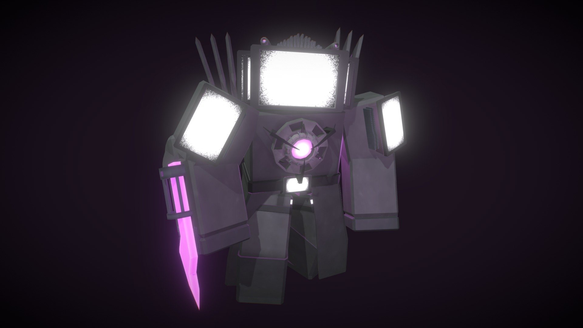 Upgraded Titan TV Man (Skibidi Protection) - 3D model by Daneiix ...