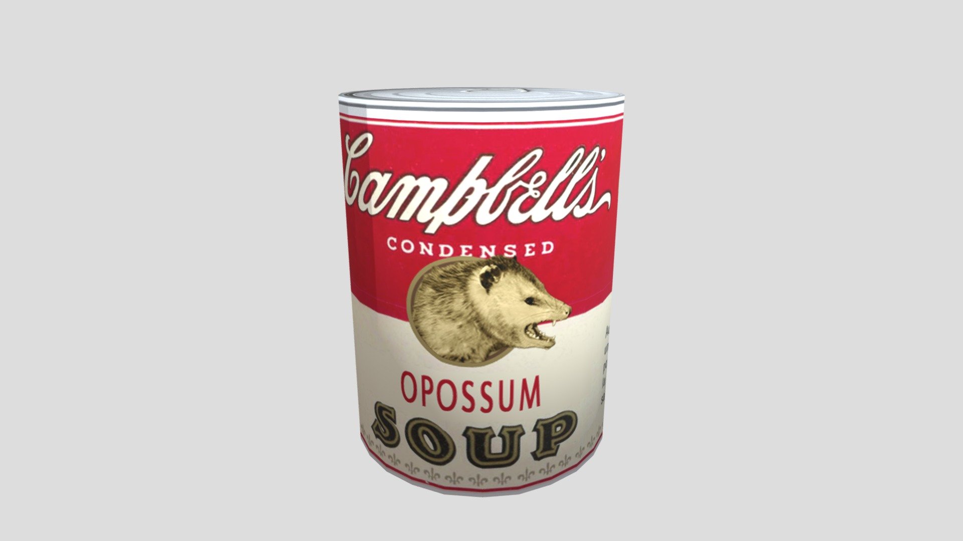 Opposum Soup Can - Download Free 3D model by Sean Otwell ...