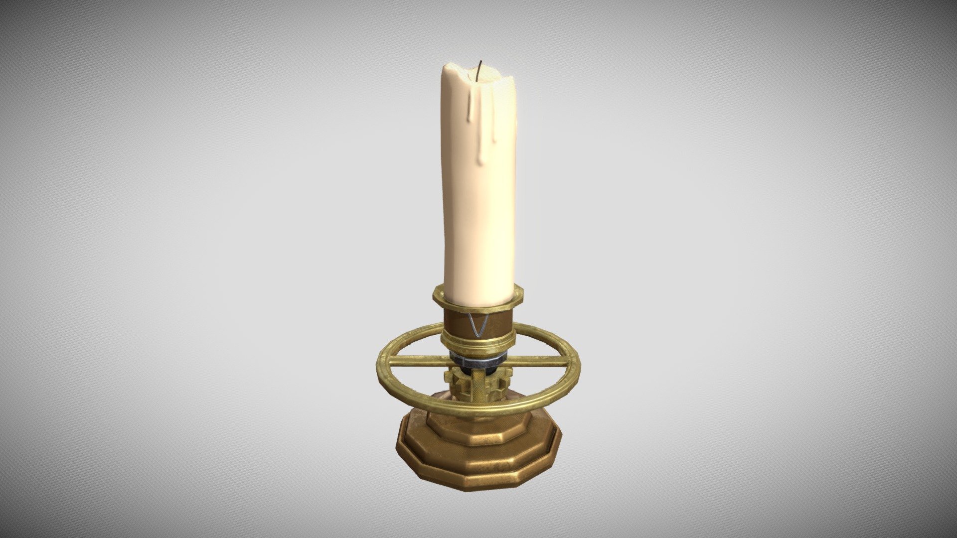 Steampunk Candle - 3D model by alan-meyer [0fc252f] - Sketchfab