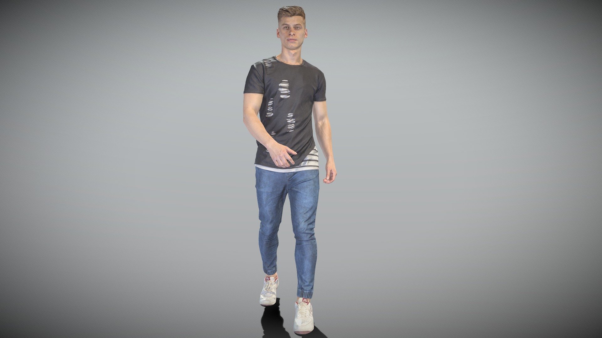 Stylish young man walking 118 - Buy Royalty Free 3D model by ...