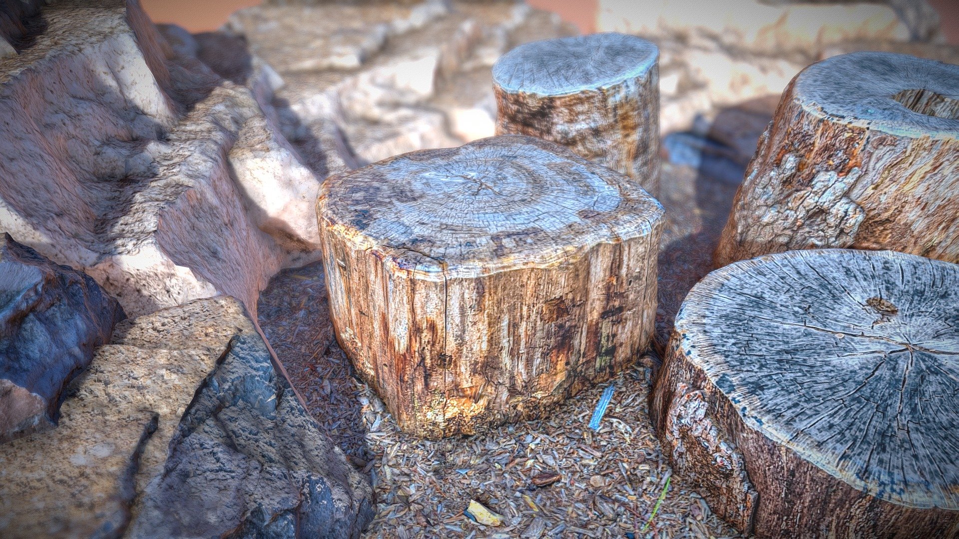 Stumps & Boulders - 3D model by KWARE DESIGN (@kwaredesign) [0fc457e ...