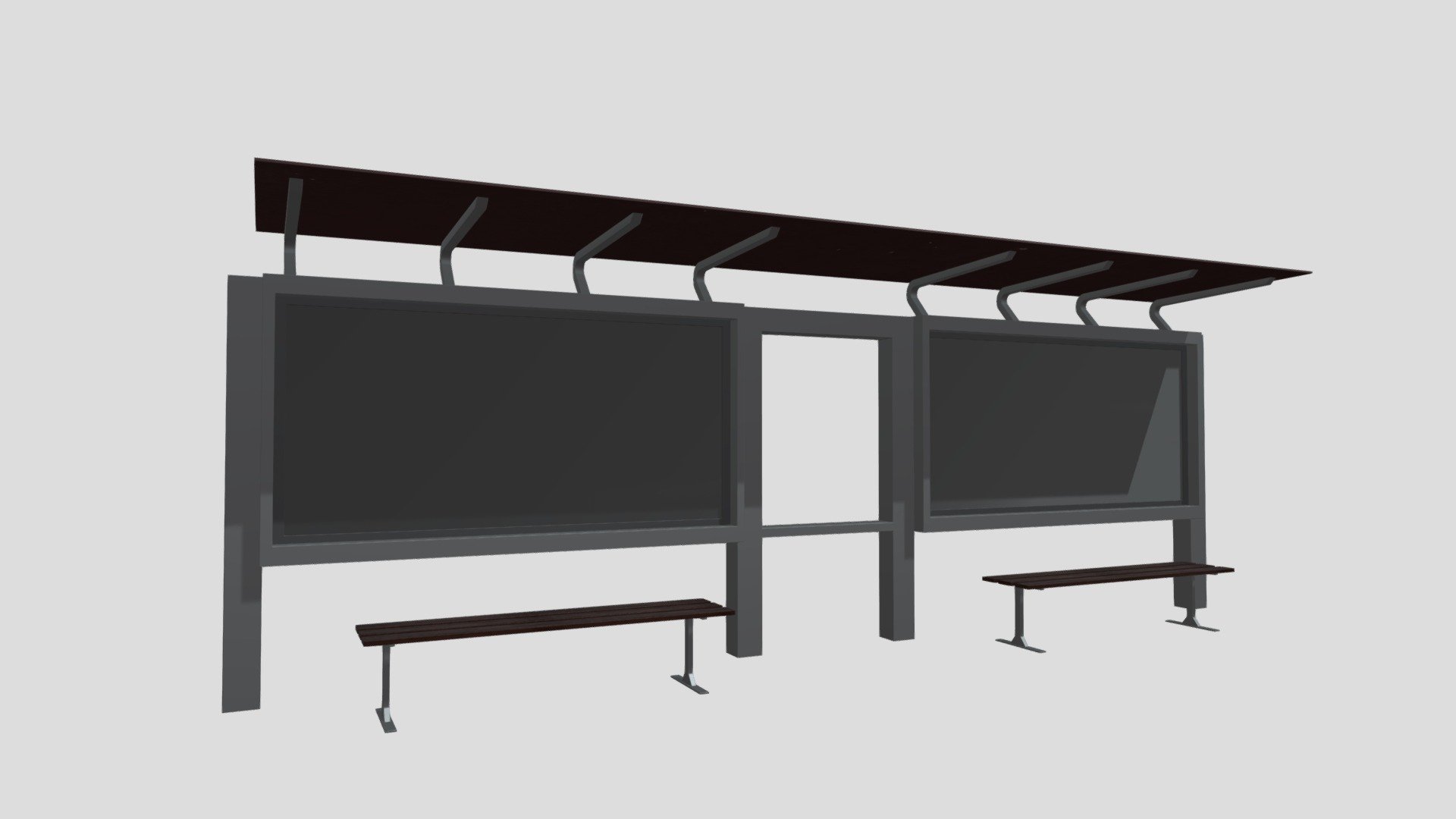 Bus stop - Download Free 3D model by 3Dji [0fc541c] - Sketchfab