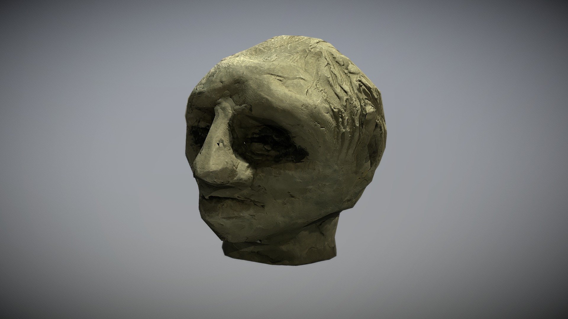 Creepy clay head - Download Free 3D model by Andras X (@fogainak ...