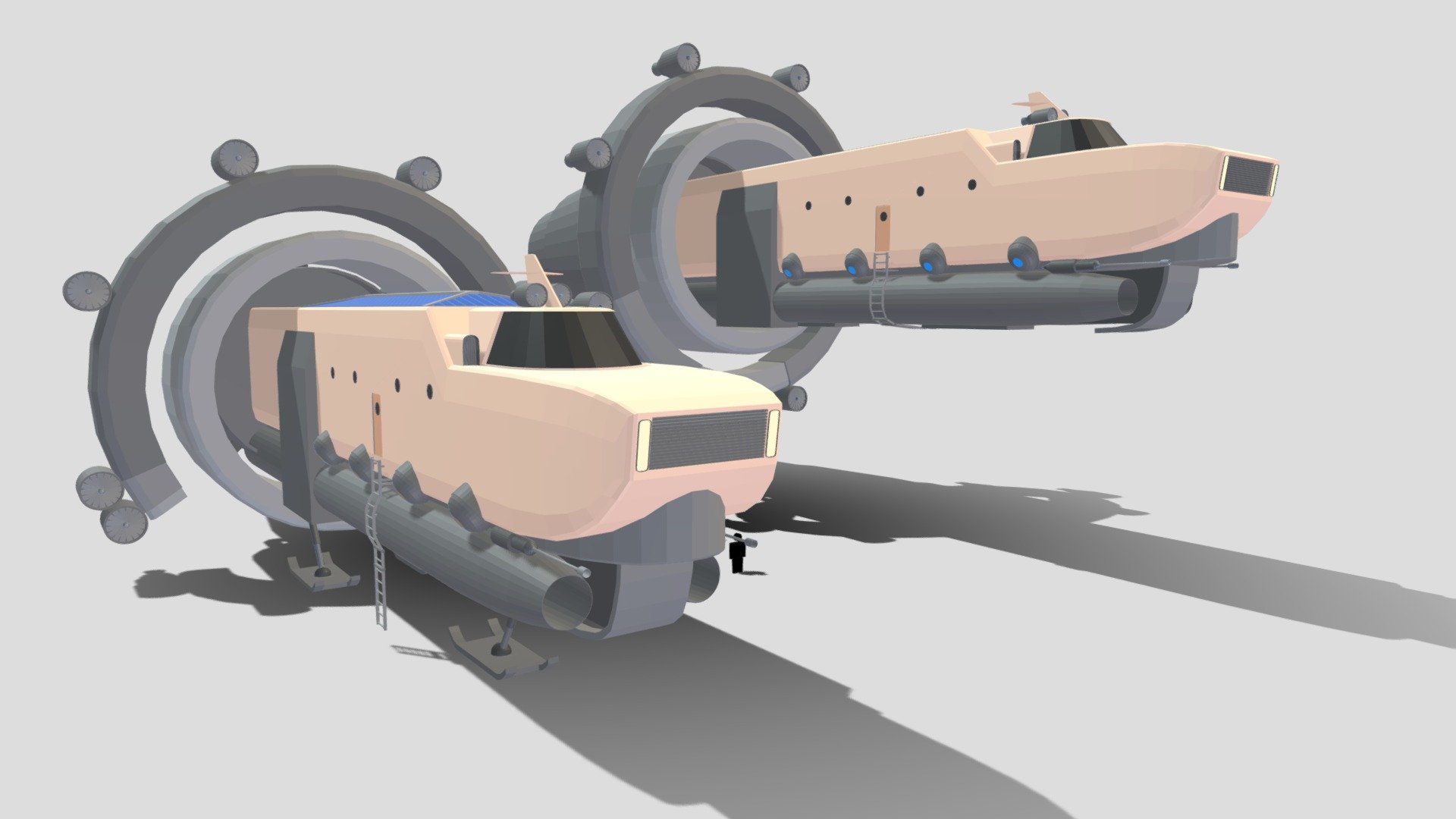 Interplanetary Cargo Carrier - Download Free 3D model by ...