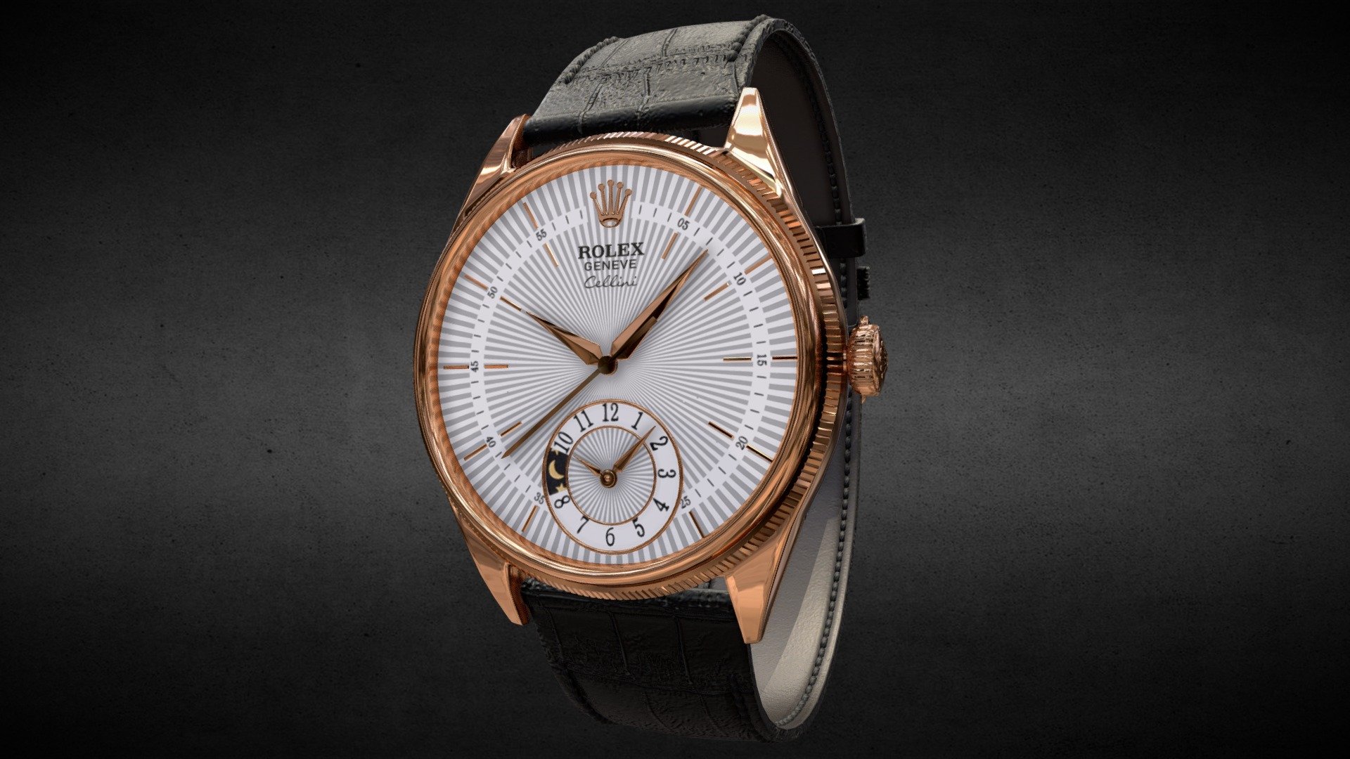 Rolex Cellini Dual Time Watch - Buy Royalty Free 3D model by ar-watches ...