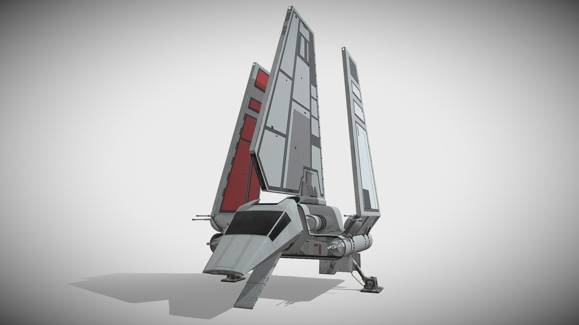 Imperial Shuttle - 3D model by dgorman [0fd1d8a] - Sketchfab