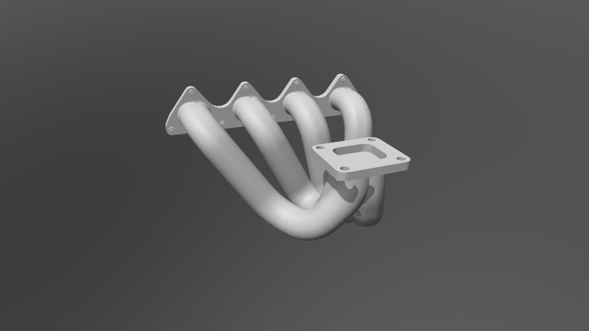 B Series Turbo Exhaust Manifold - Download Free 3D model by erfet [0fd3955] - Sketchfab