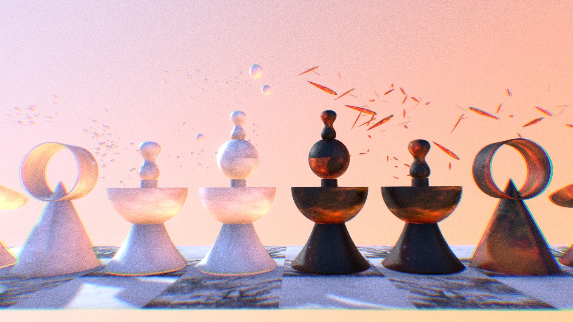 'Opening' BlingBling chess - 3D model by soahkim [0fd47f2] - Sketchfab