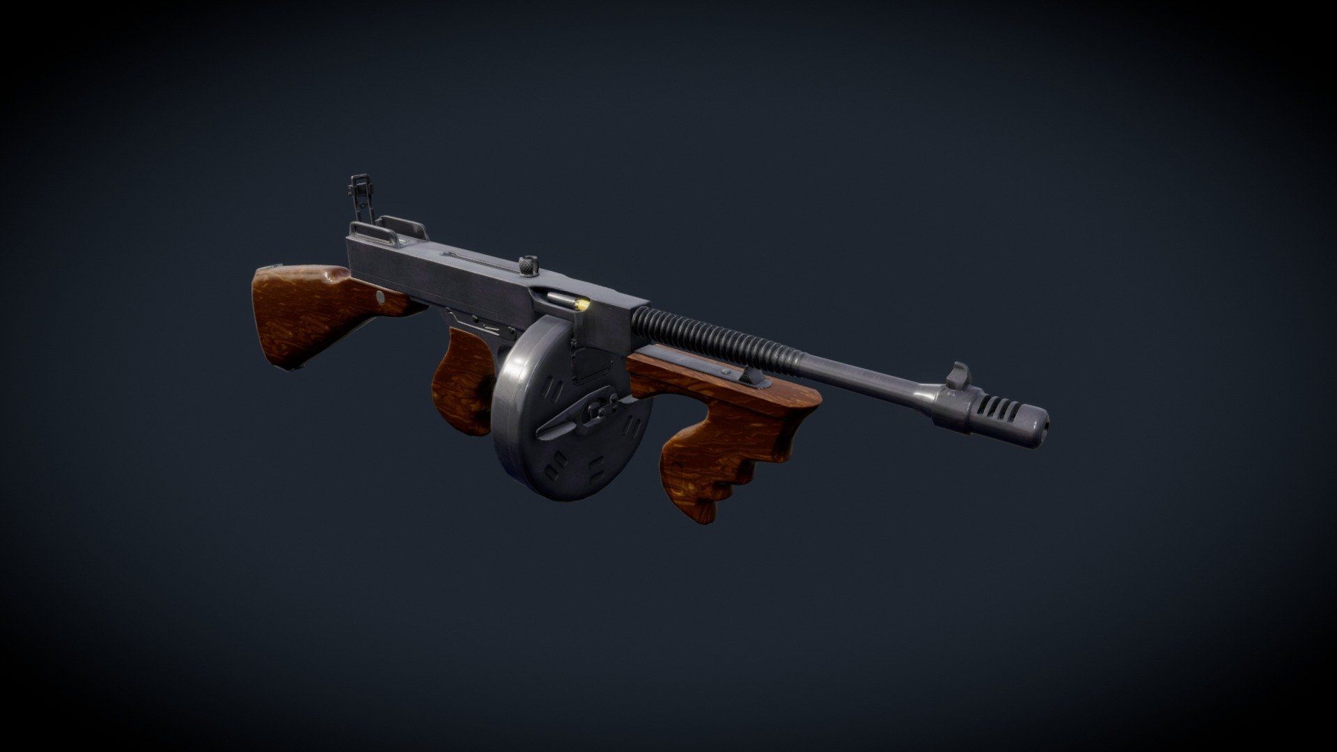 Thompson submachinegun M28 - 3D model by Exmoor beast (@Exmoorbeast ...