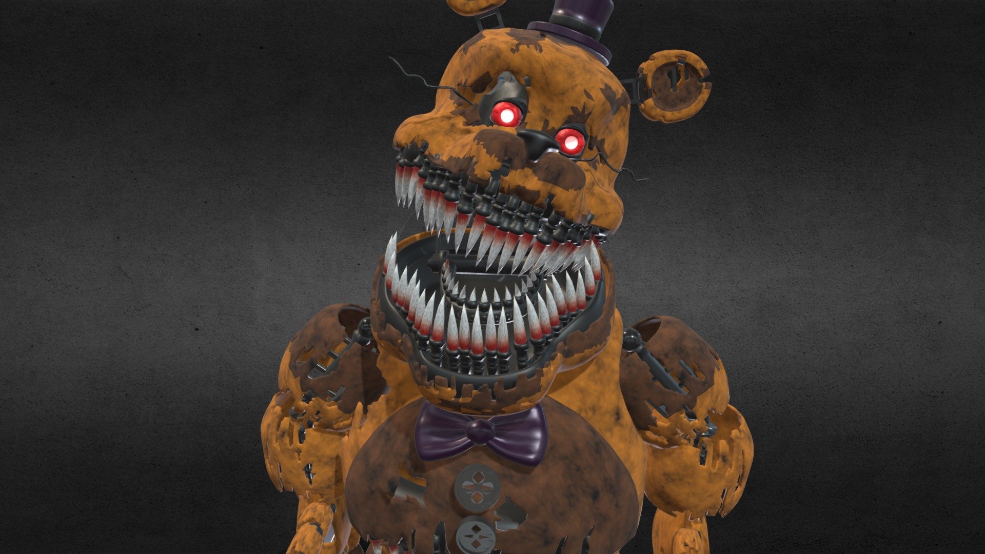 Nightmare Fredbear - Five Nights at Freddy's 4 - Download Free 3D model ...
