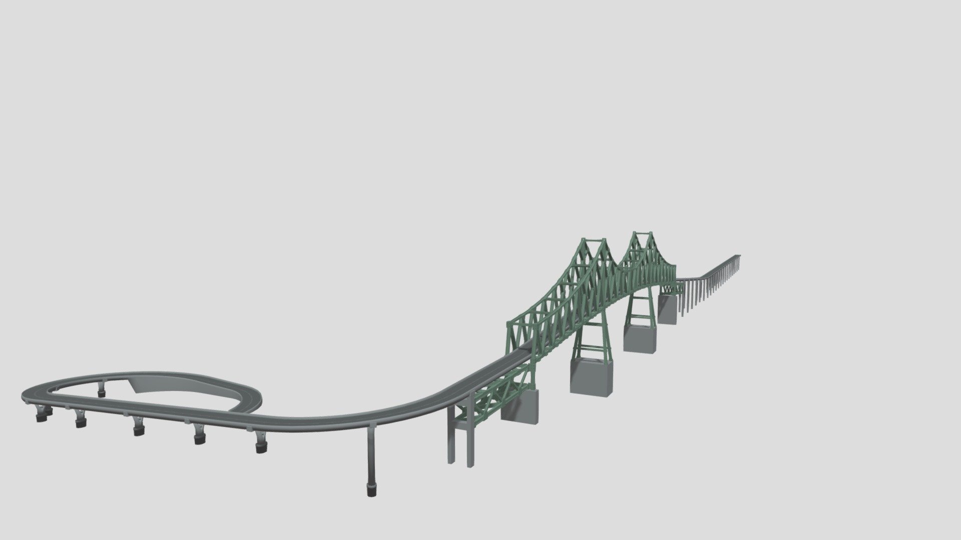 Astoria Megler Bridge UII Style - 3D model by 55matt [0fd7bec] - Sketchfab