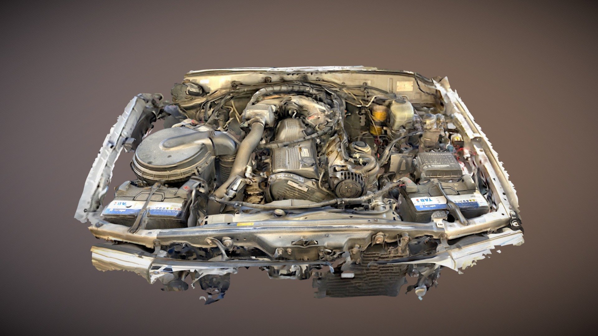 Toyota Land Cruiser HDJ100 enginebay. Lidar scan - Download Free 3D ...