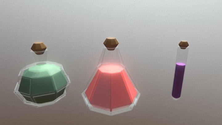 Potion-low-poly 3D models - Sketchfab
