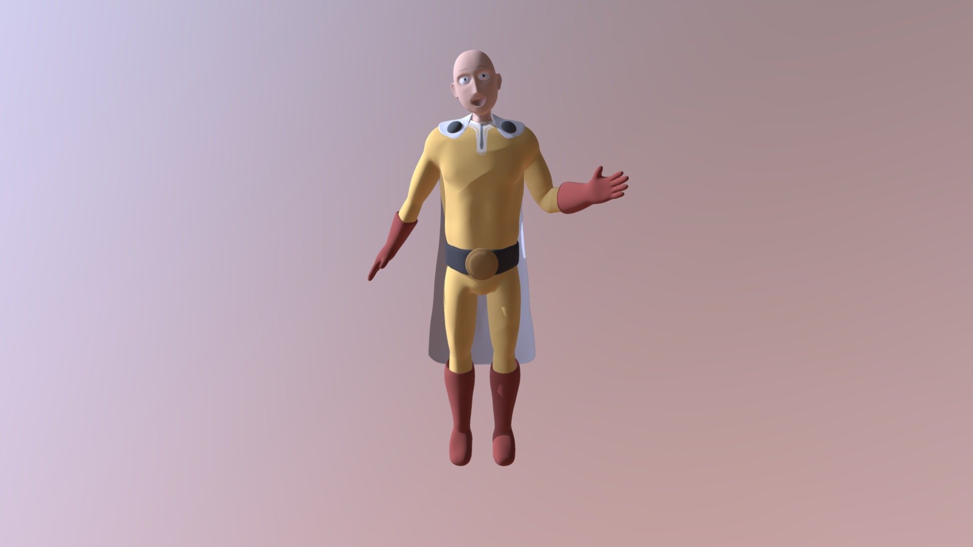Friendly Saitama - 3D model by IanNRD [0fda60c] - Sketchfab