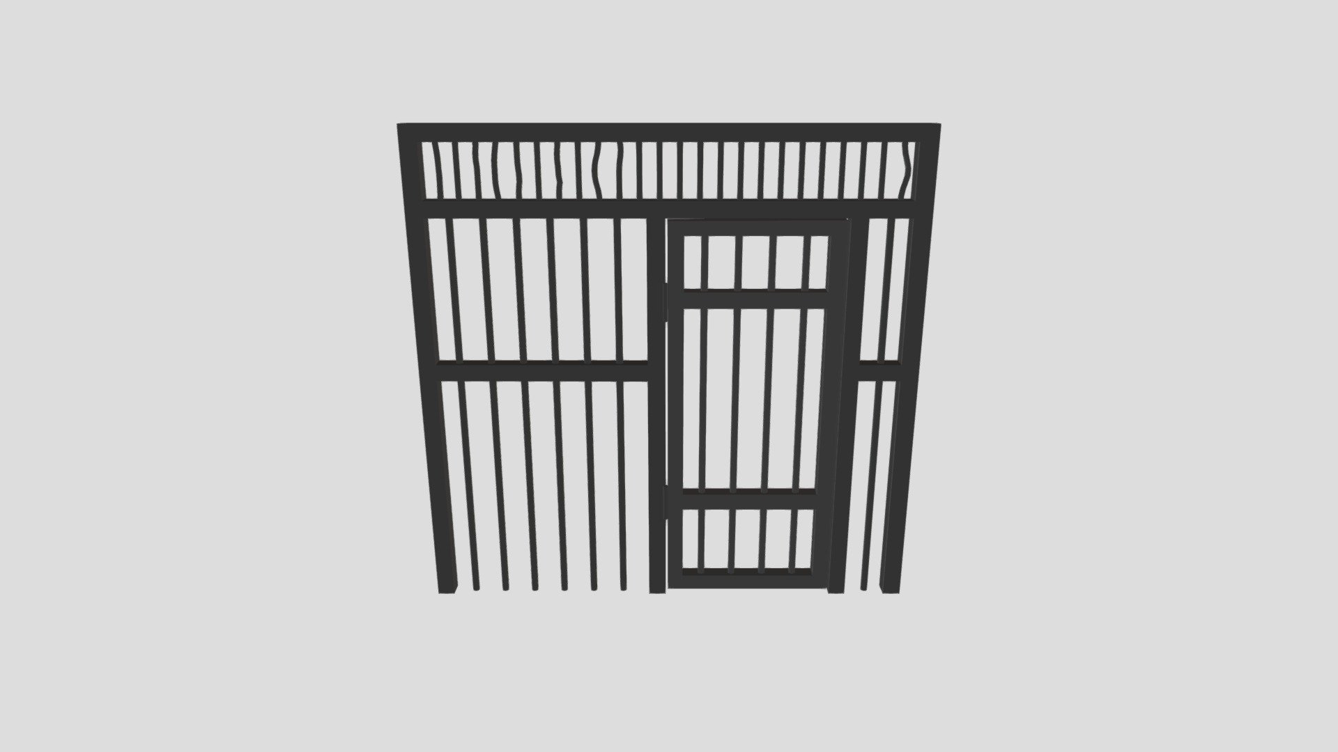Metal Gate - 3D model by moisarebecca03 [0fe0010] - Sketchfab