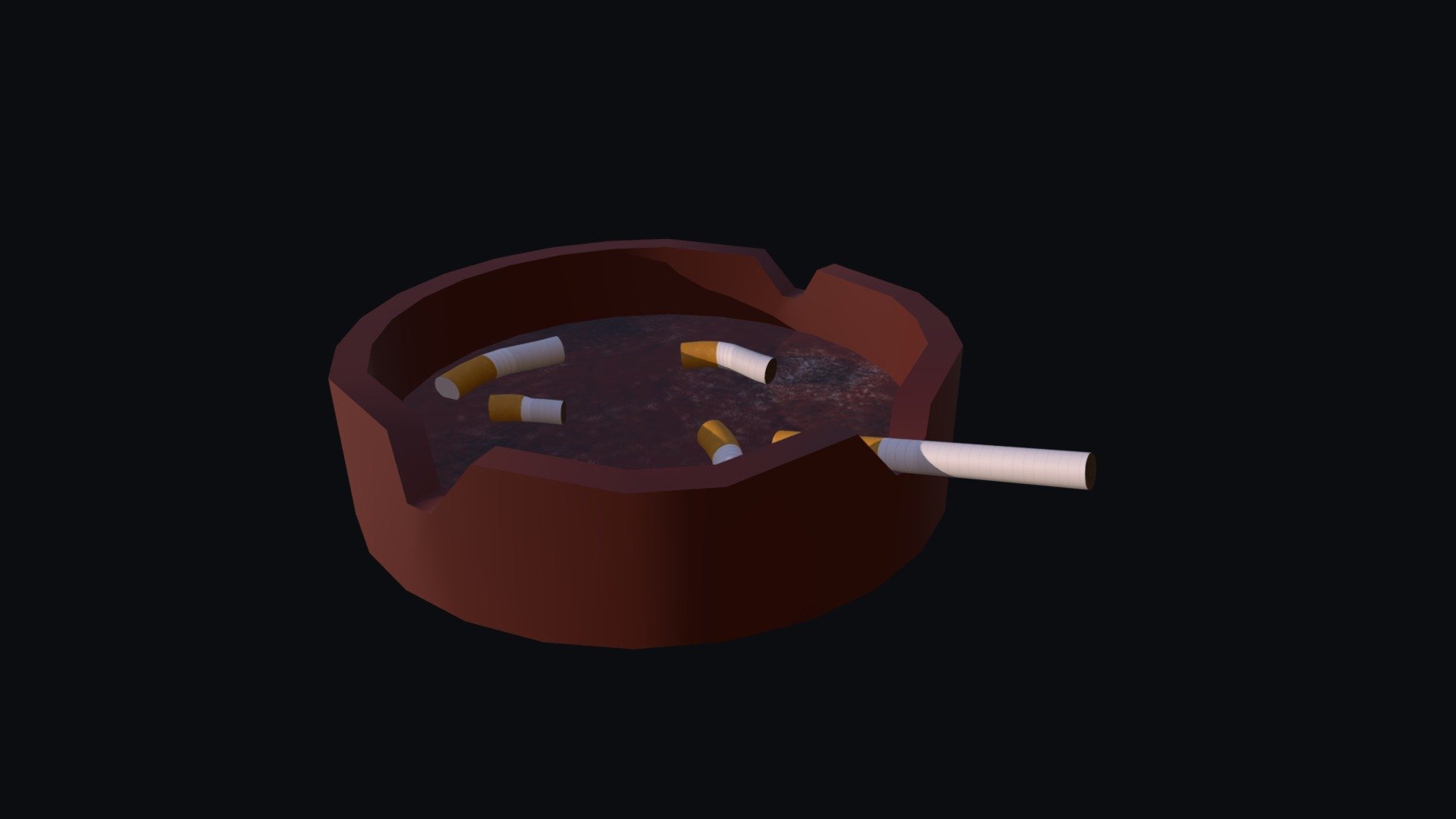 Ashtray - 3D model by Angellise (@angellisedionne) [0fe05aa] - Sketchfab