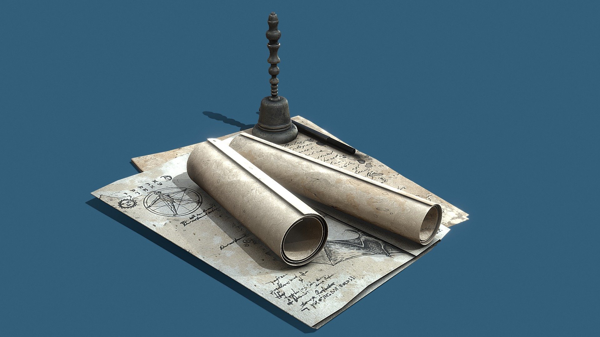 Old Paper 3D Model - 3D model by ƚᴎɘbiɿT (@xtrident) [0fe098c] - Sketchfab