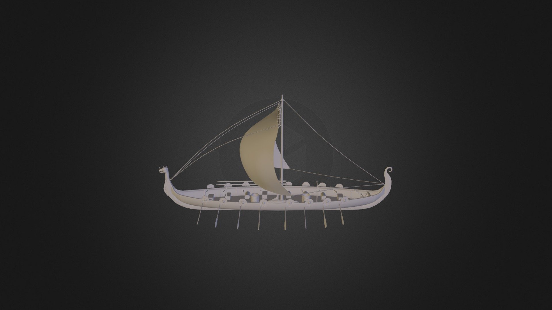 Viking Longship model - 3D model by Marcus Svensson (@fishy) [0fe88aa ...