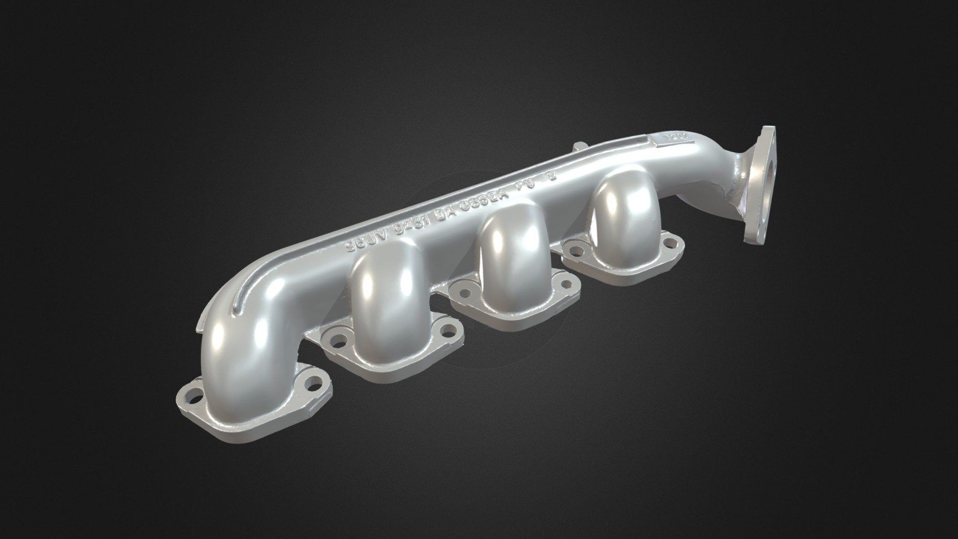 Exhaust Manifold Jaguar XJ8 XJR XK8 XKR 3D Scan - 3D model by MKRO ...