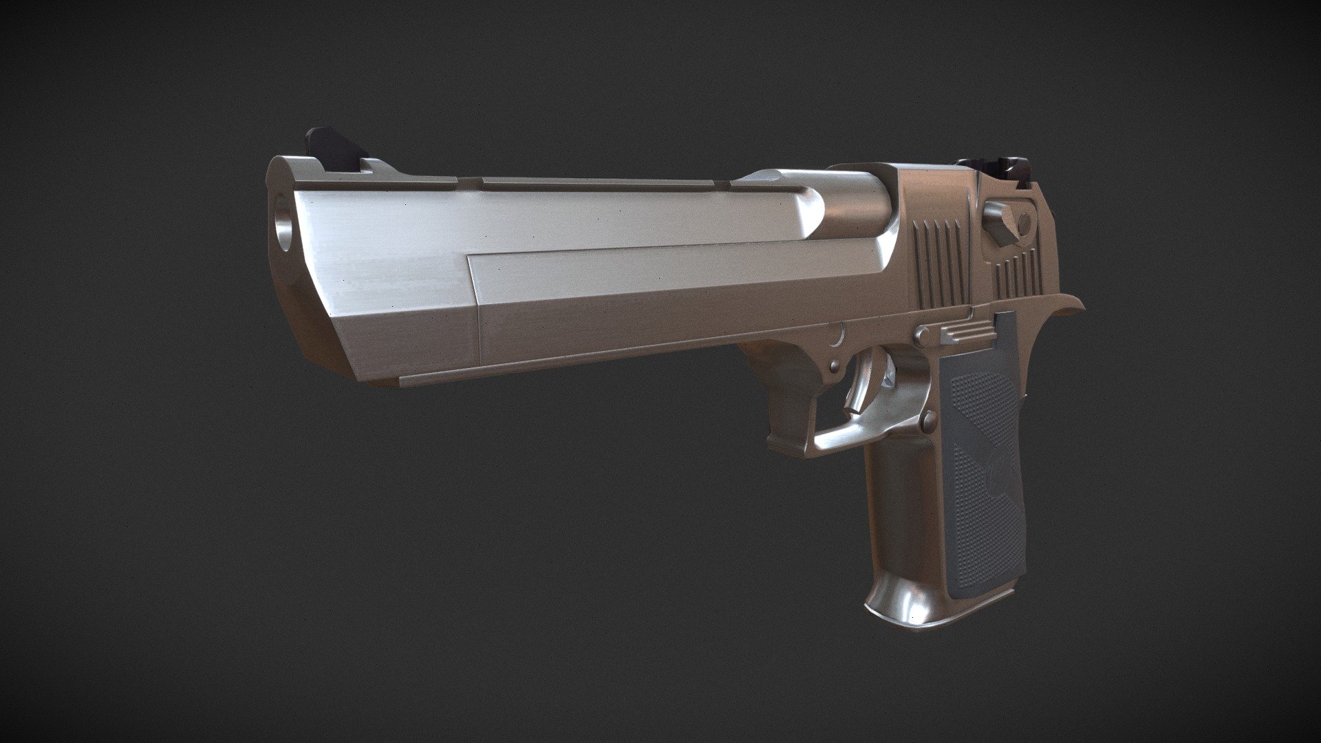 Low Poly Desert Eagle - Download Free 3D model by rodolfo.vanucchi [0fedb15] - Sketchfab