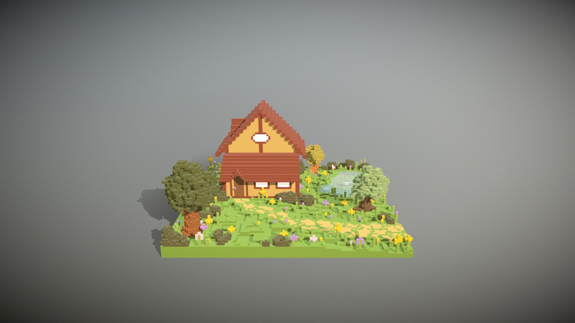 cottage_04 - 3D model by yaaus9947 [0fedcc8] - Sketchfab
