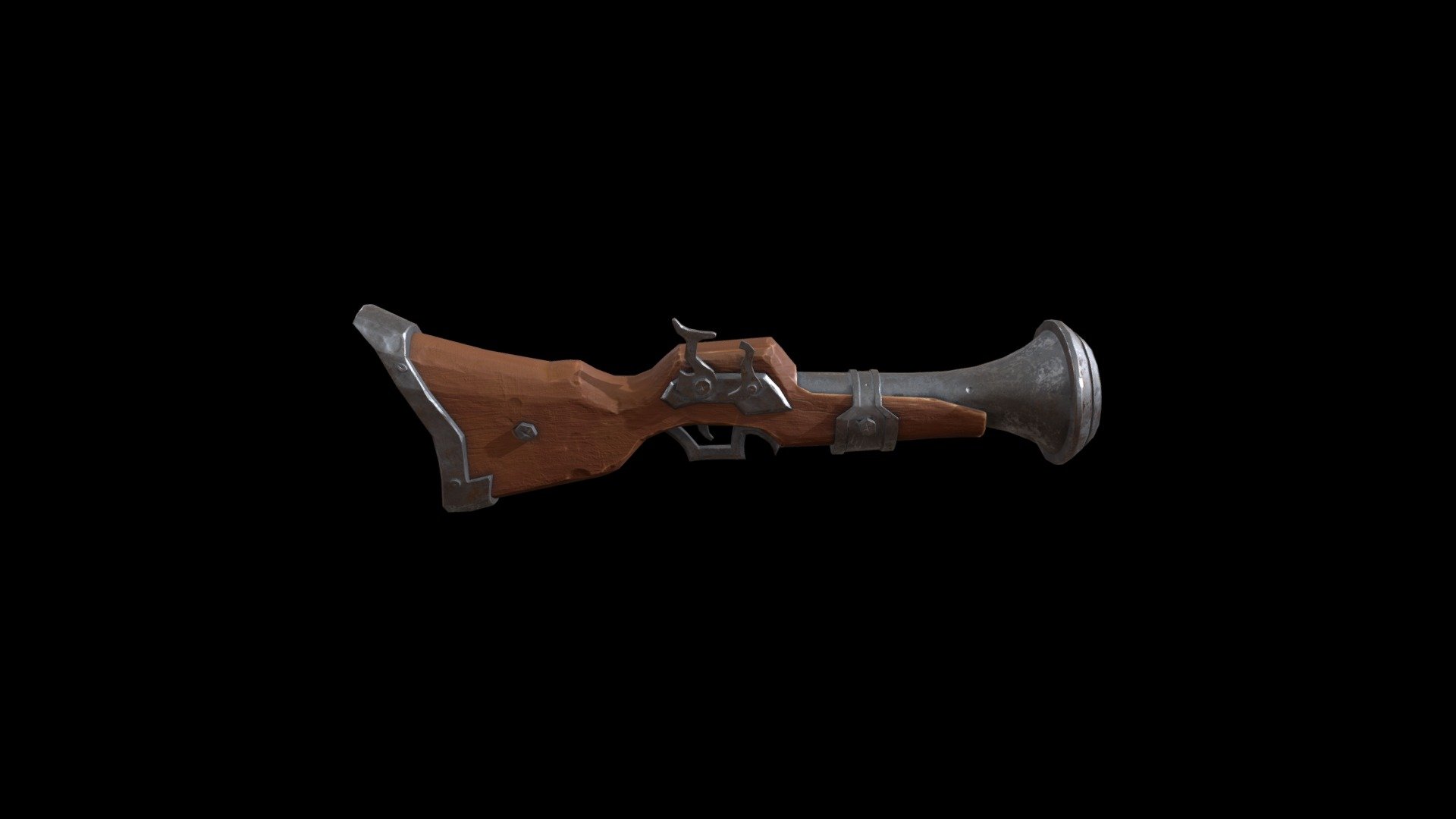 stylized pirate gun - 3D model by BourgoignieDavid [0fee58e] - Sketchfab