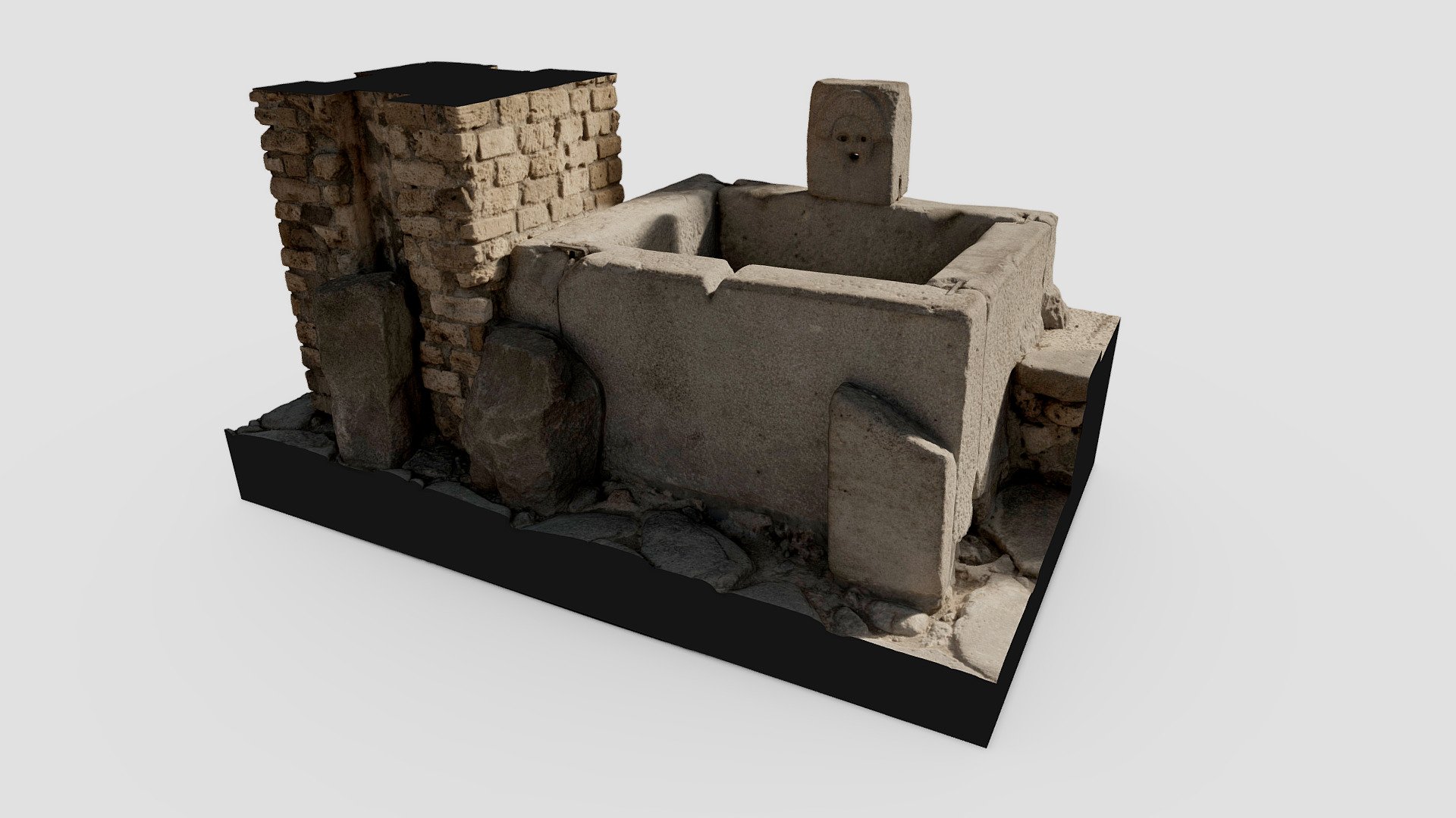 Pompeii - Public Water Fountain 01 - Download Free 3D model by Opus ...