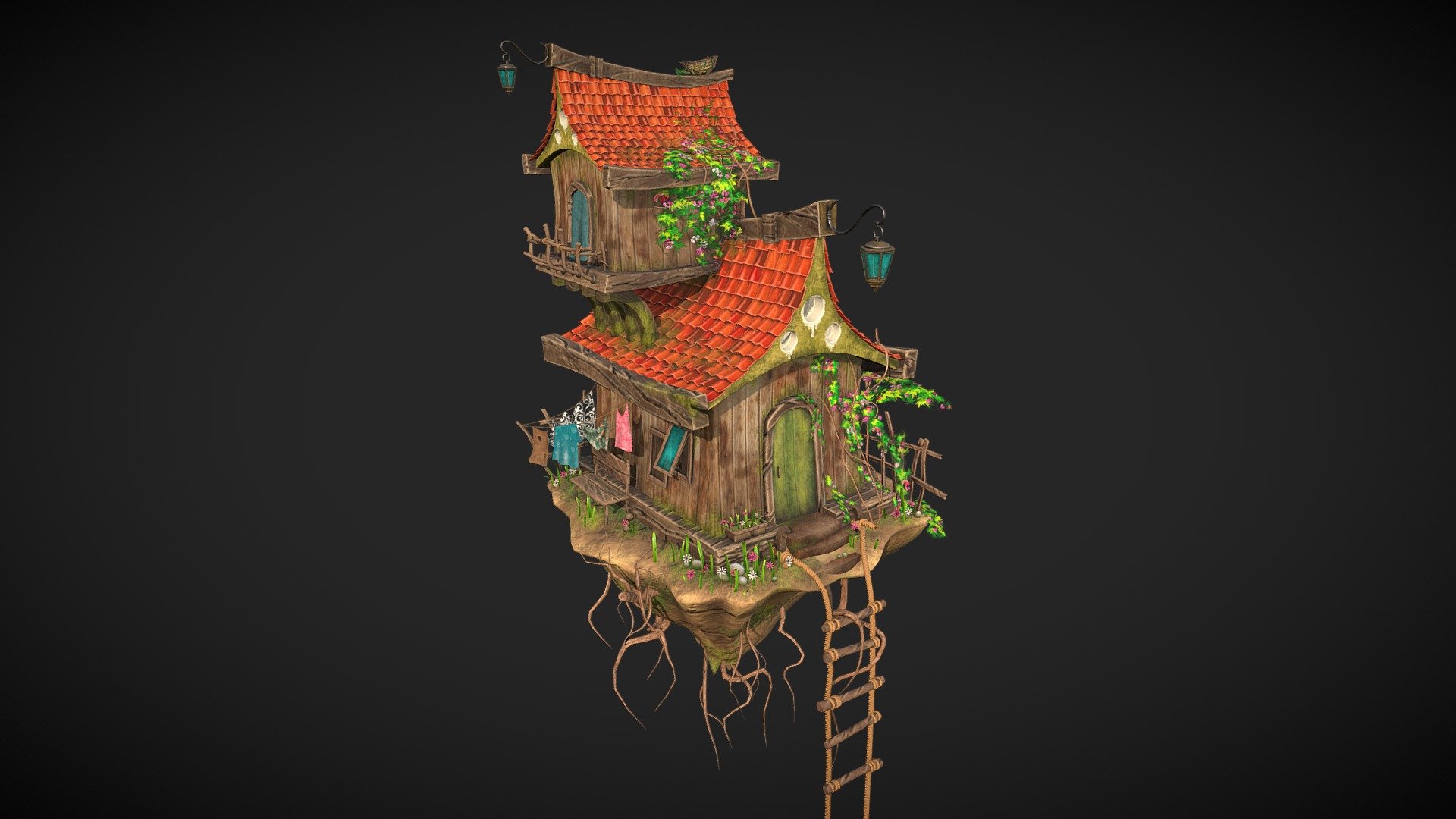 Stylized House - 3D model by anjanmetyajio0643 [0ff4389] - Sketchfab