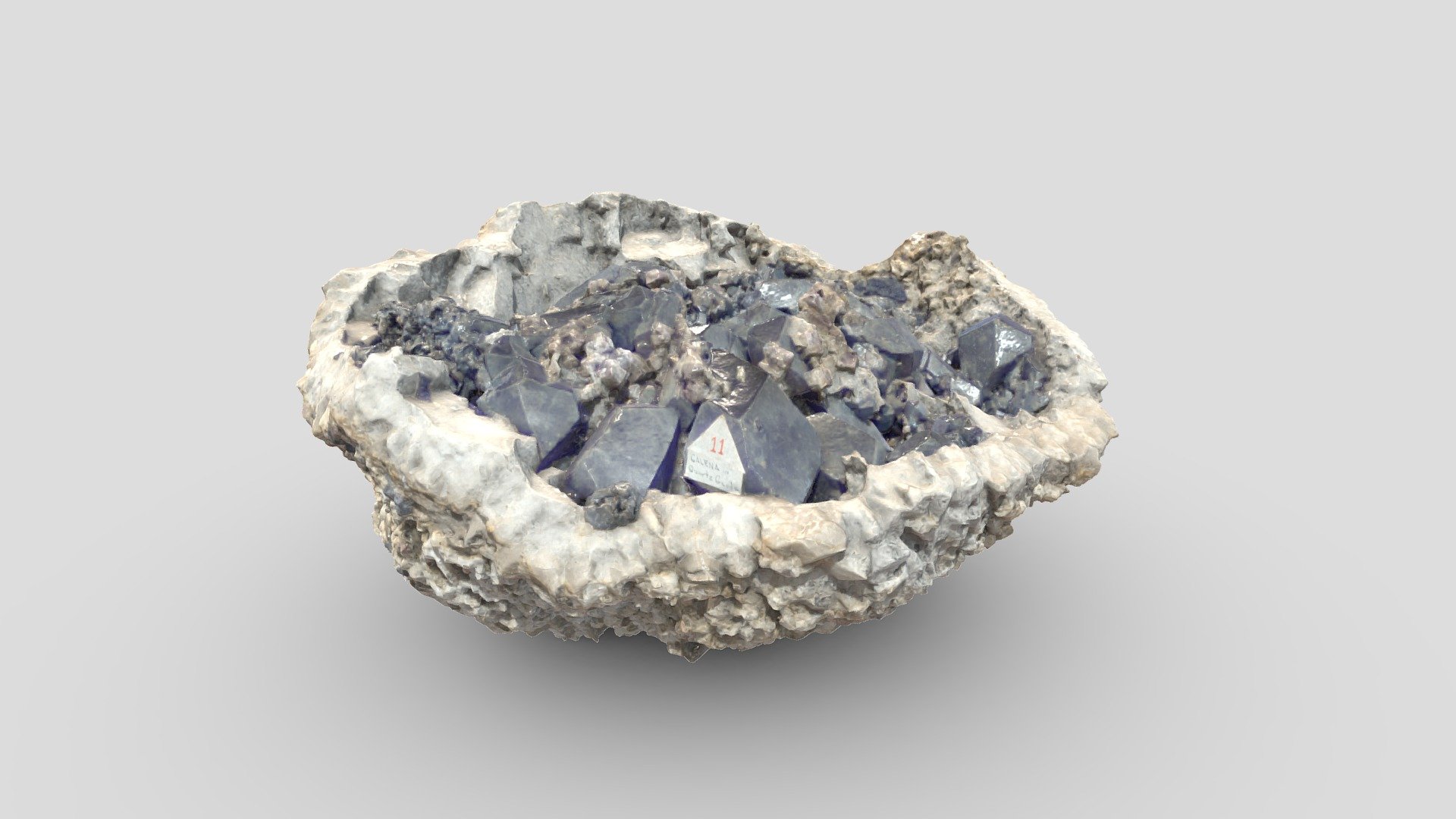 Galena with Baryte - 3D model by polyplay [0ff5780] - Sketchfab