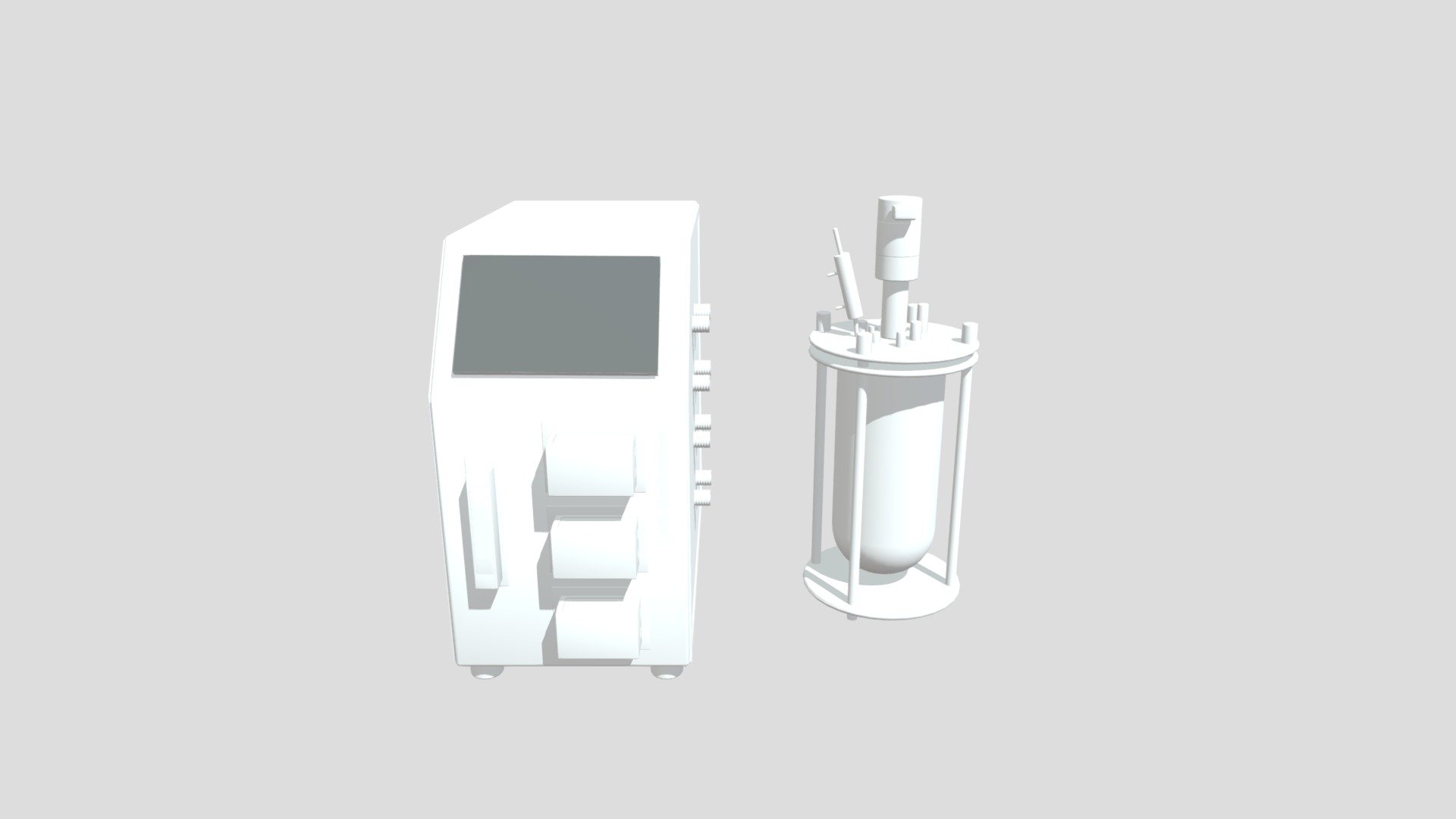 Microbial Bioreactor 3 Pumps - Download Free 3D model by Ahmed Ibrahim ...