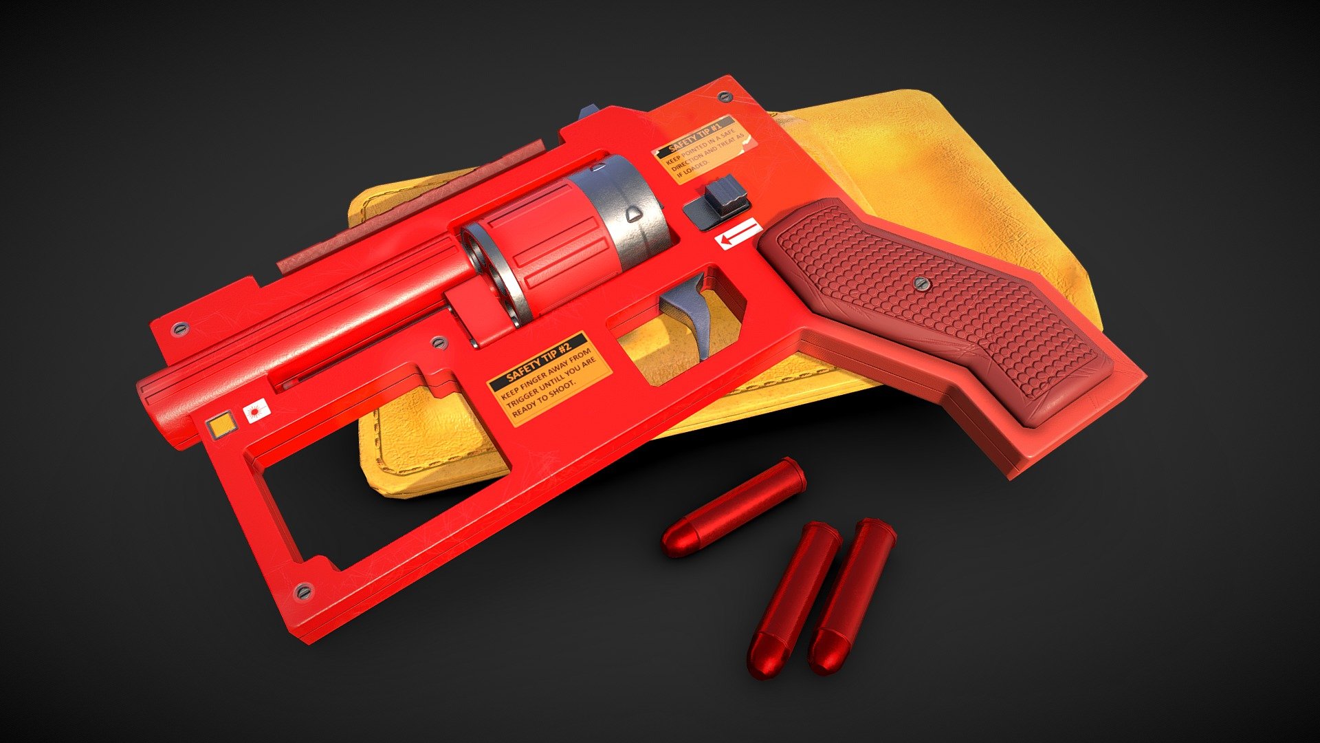 Training Revolver - 3D model by Melinda Tulleners (@mellymelmel ...