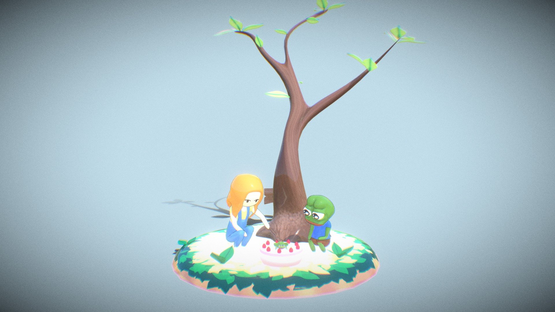 Feliz día. - 3D model by Axel515 [0ffa9e4] - Sketchfab
