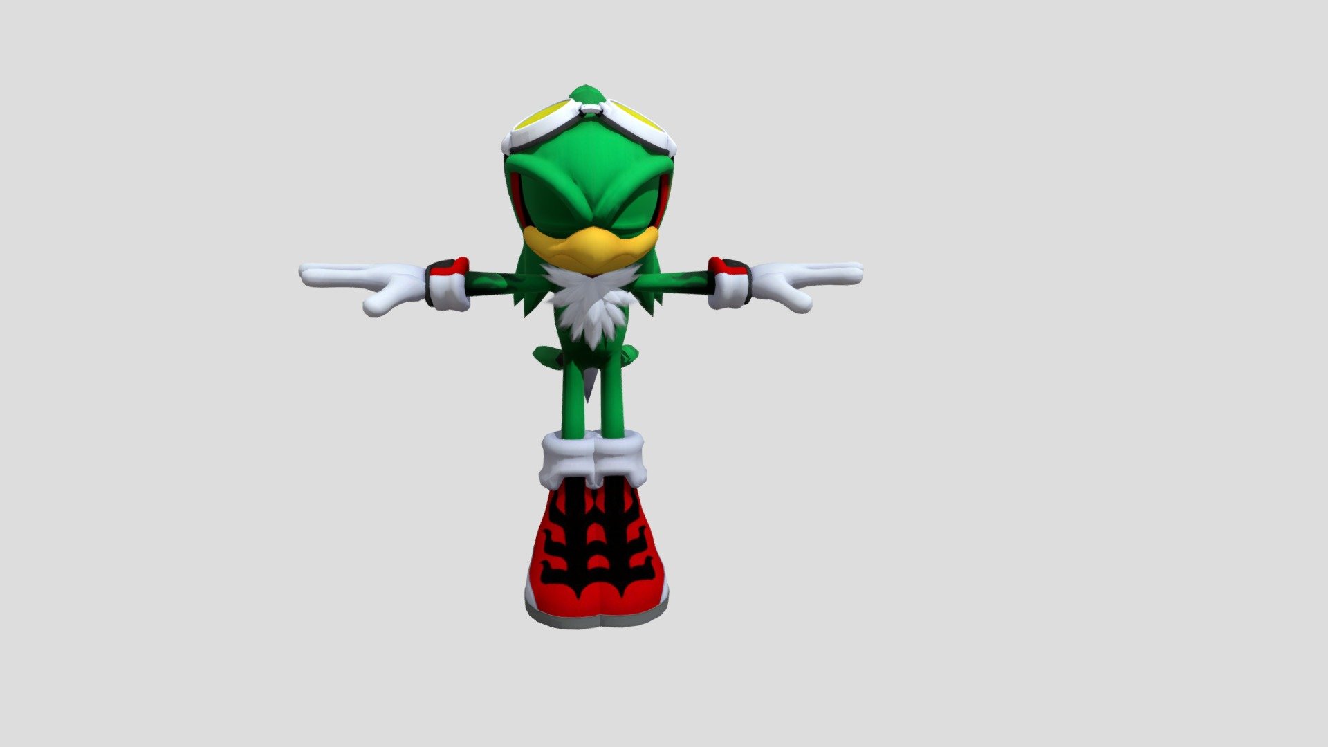 Jet the Hawk - 3D model by sonicfan09211 [0ffd62f] - Sketchfab