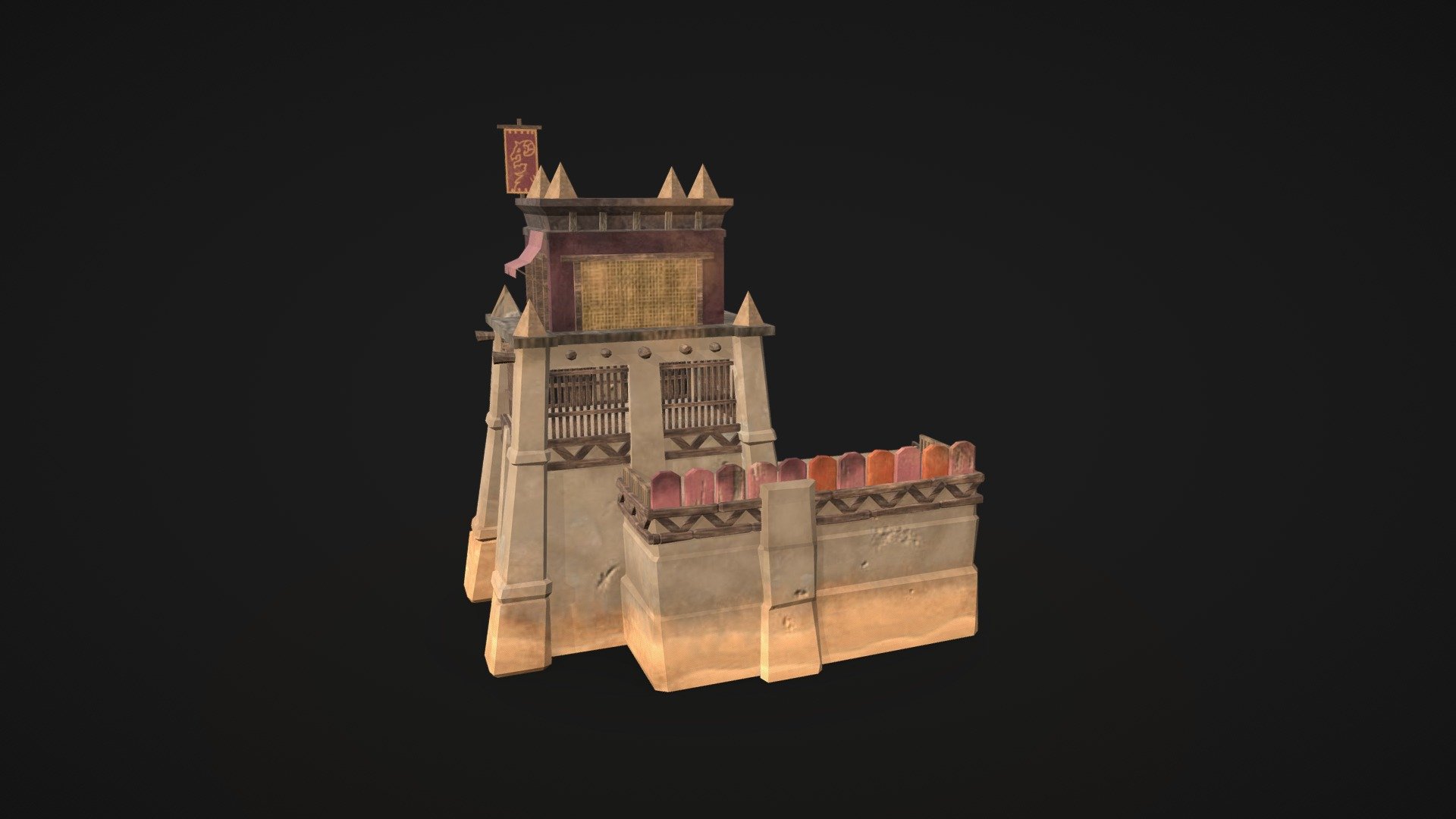 Stylized building 2 - 3D model by poiromi [0fffb26] - Sketchfab