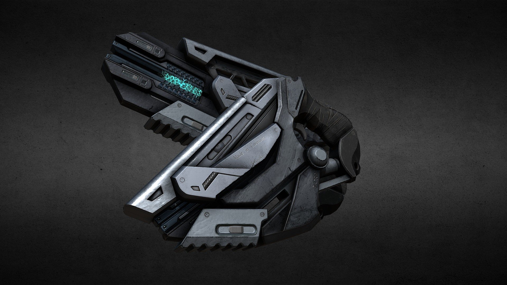 Electromagnetic Gun - 3D model by baka_akari [100007b] - Sketchfab