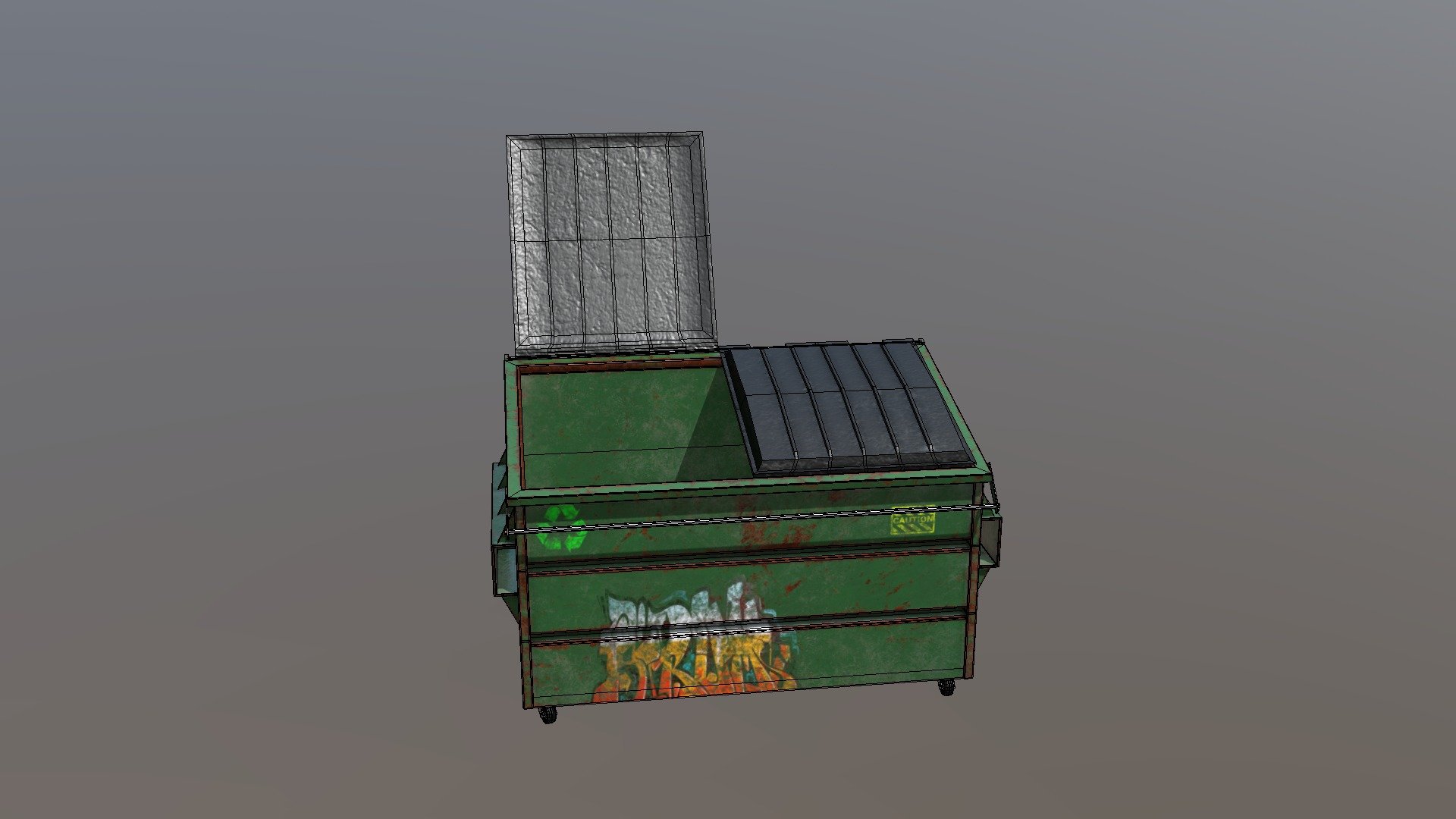 Dumpster - 3D model by Aryx (@nieyje) [10009e8] - Sketchfab