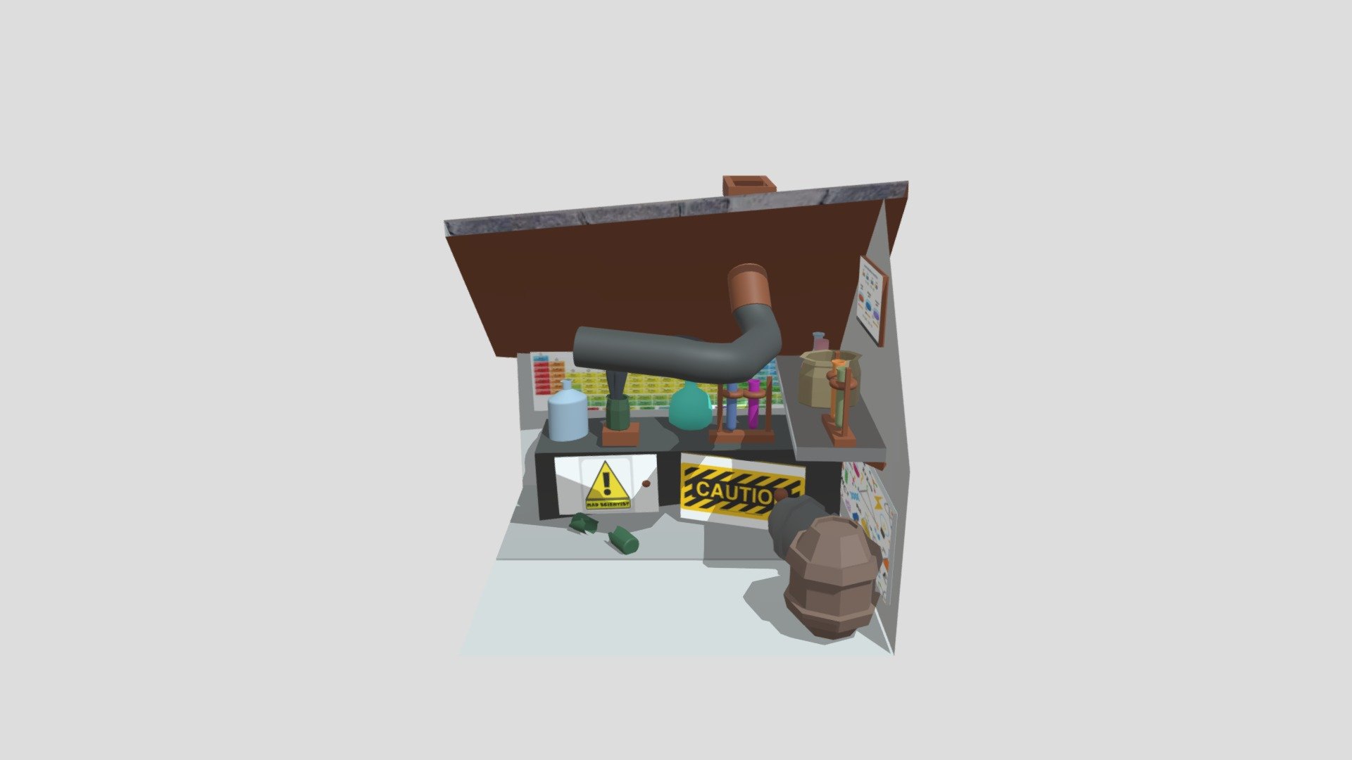 scientist lab - 3D model by rufaida [1001e98] - Sketchfab