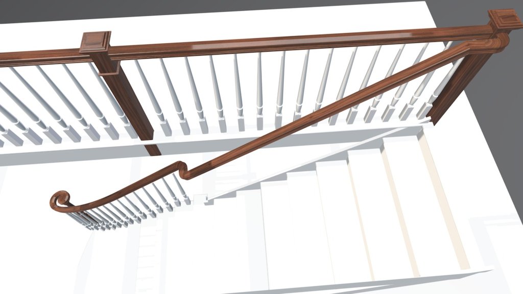 Handrail example - 3D model by 3D Software for Stair Design and ...