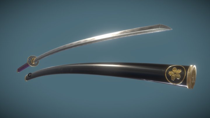 Katana-sword 3D models - Sketchfab
