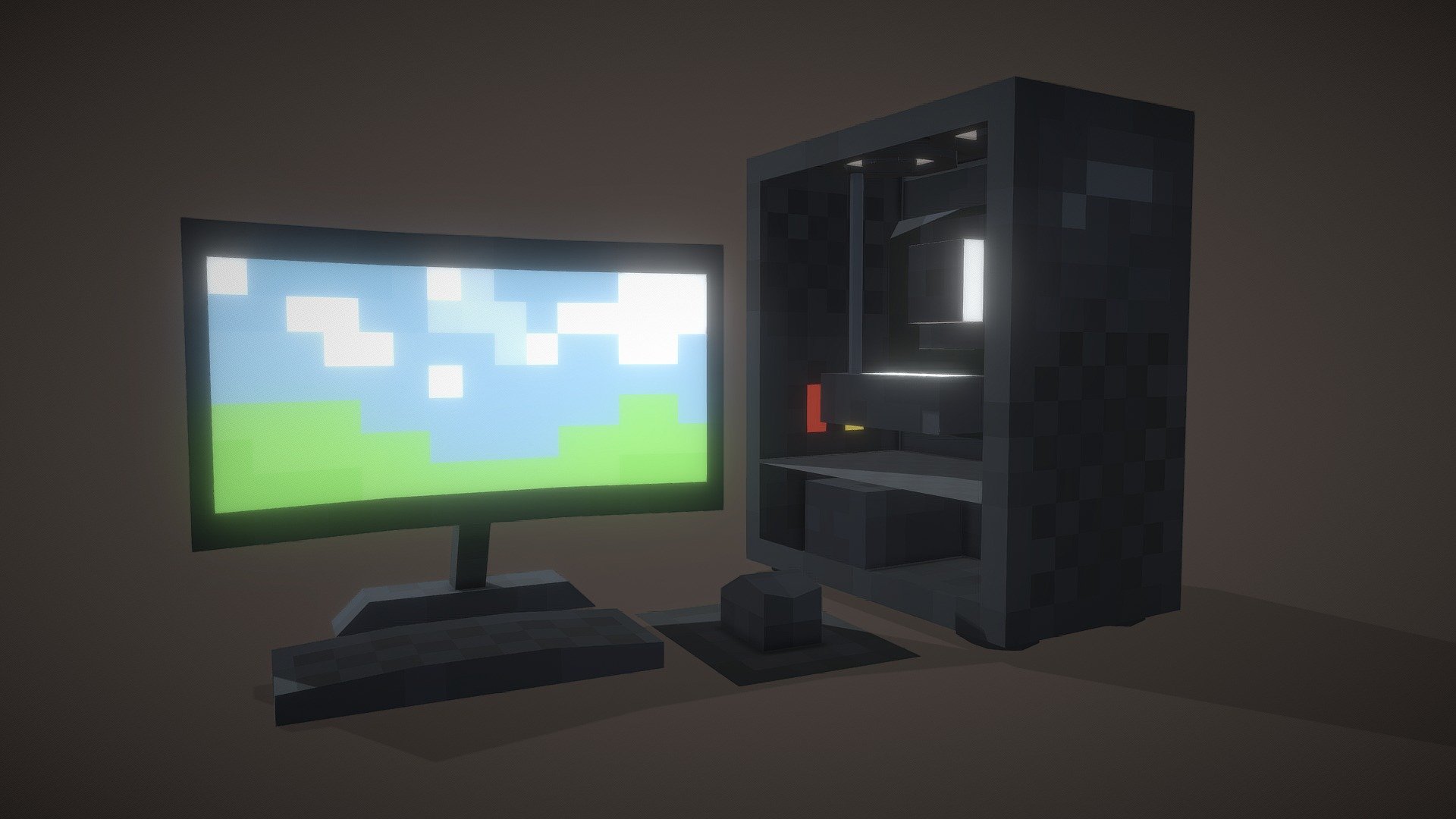 Personal Computer - 3D model by YumyWafflz [1007647] - Sketchfab