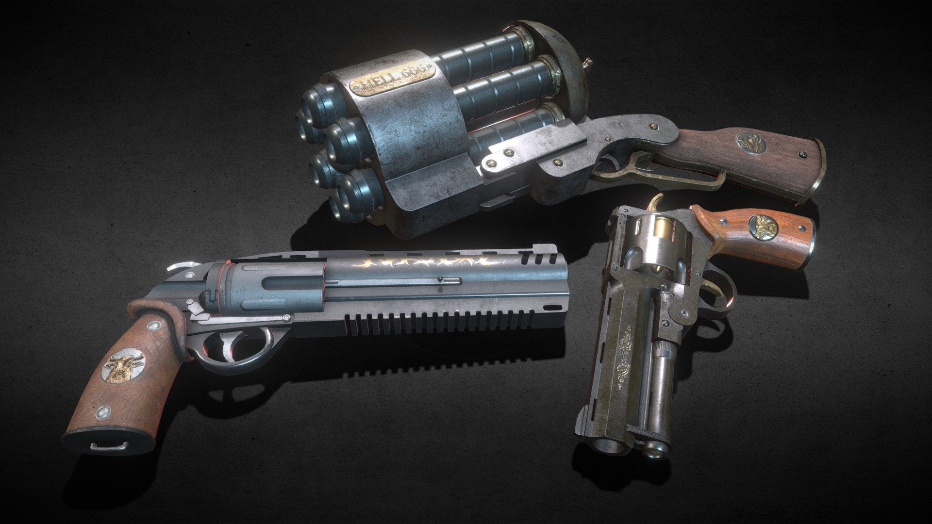 Weapon Hellboy - Buy Royalty Free 3D model by alixor22 [100835d ...