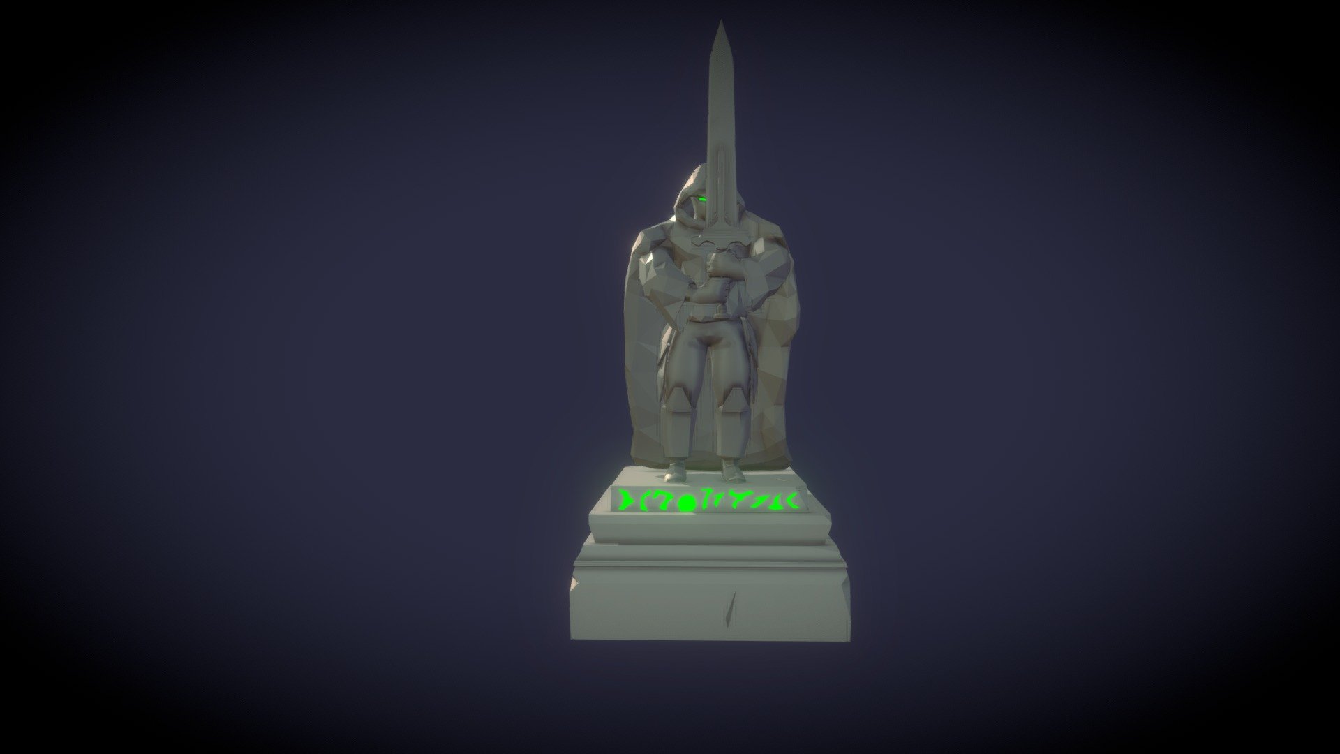 Statue Lowpoly - Download Free 3D model by Christopher. campos ...