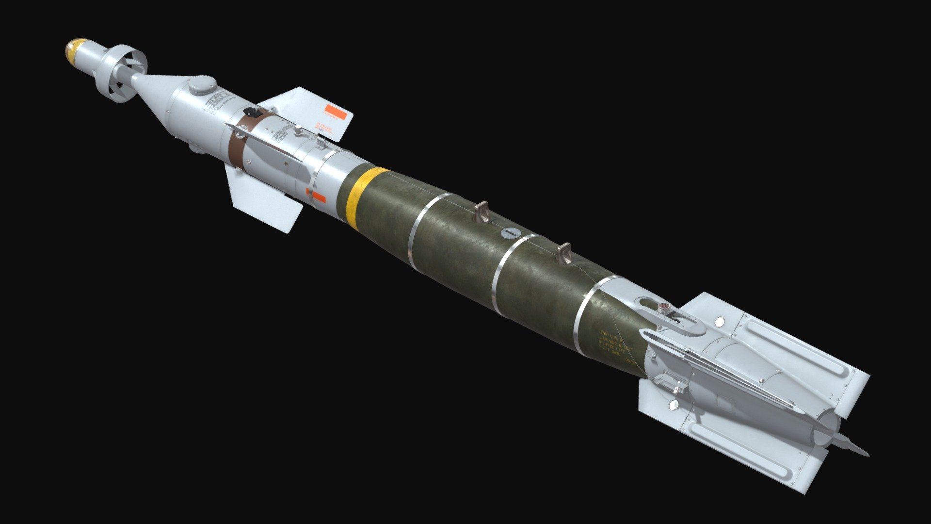 GBU-49B Paveway II (FBX Subdiv.1) - 3D model by Jeyhun1985 [100beff ...