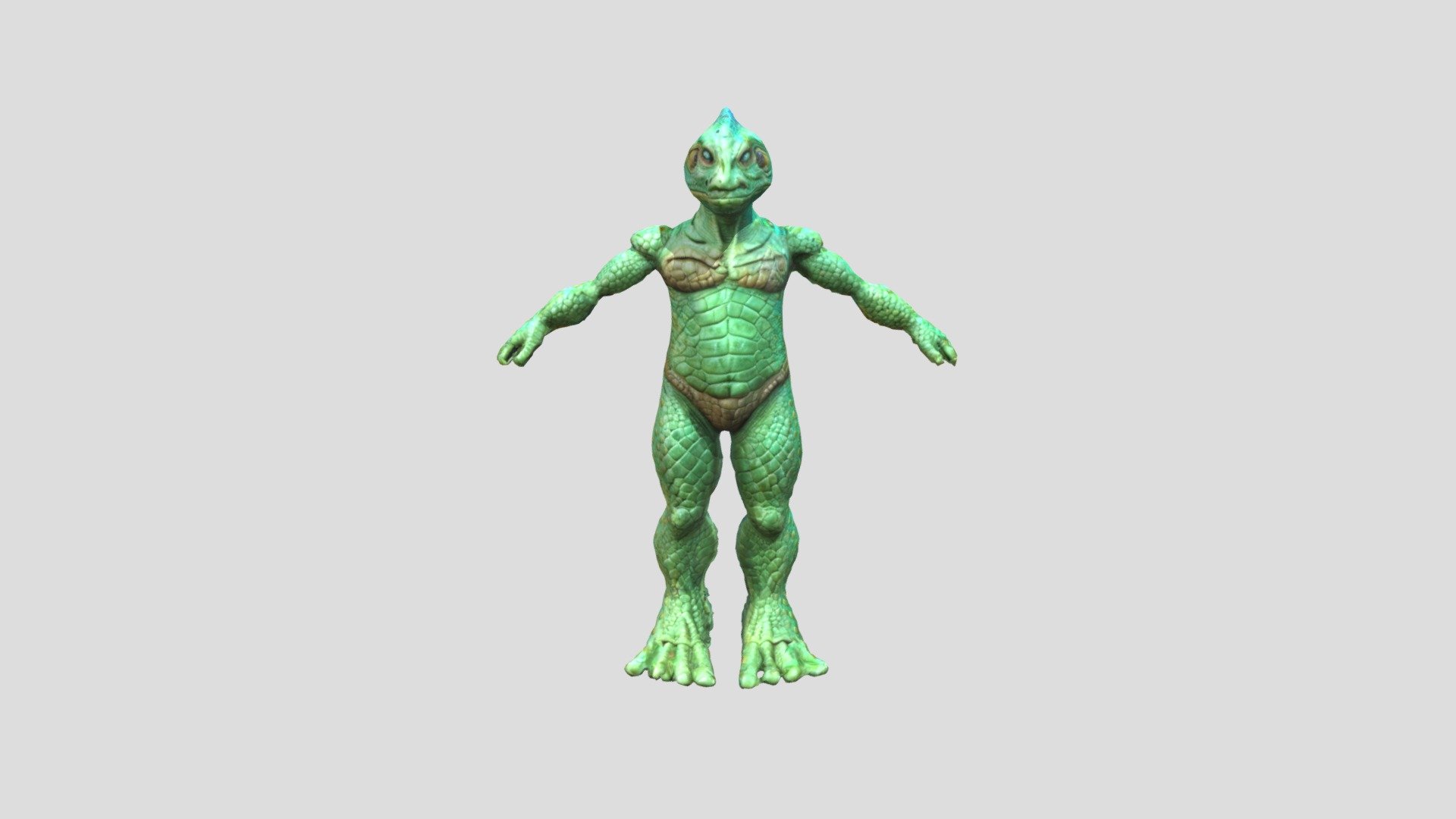 A Gorn like character. Star_Trek original series - 3D model by ...
