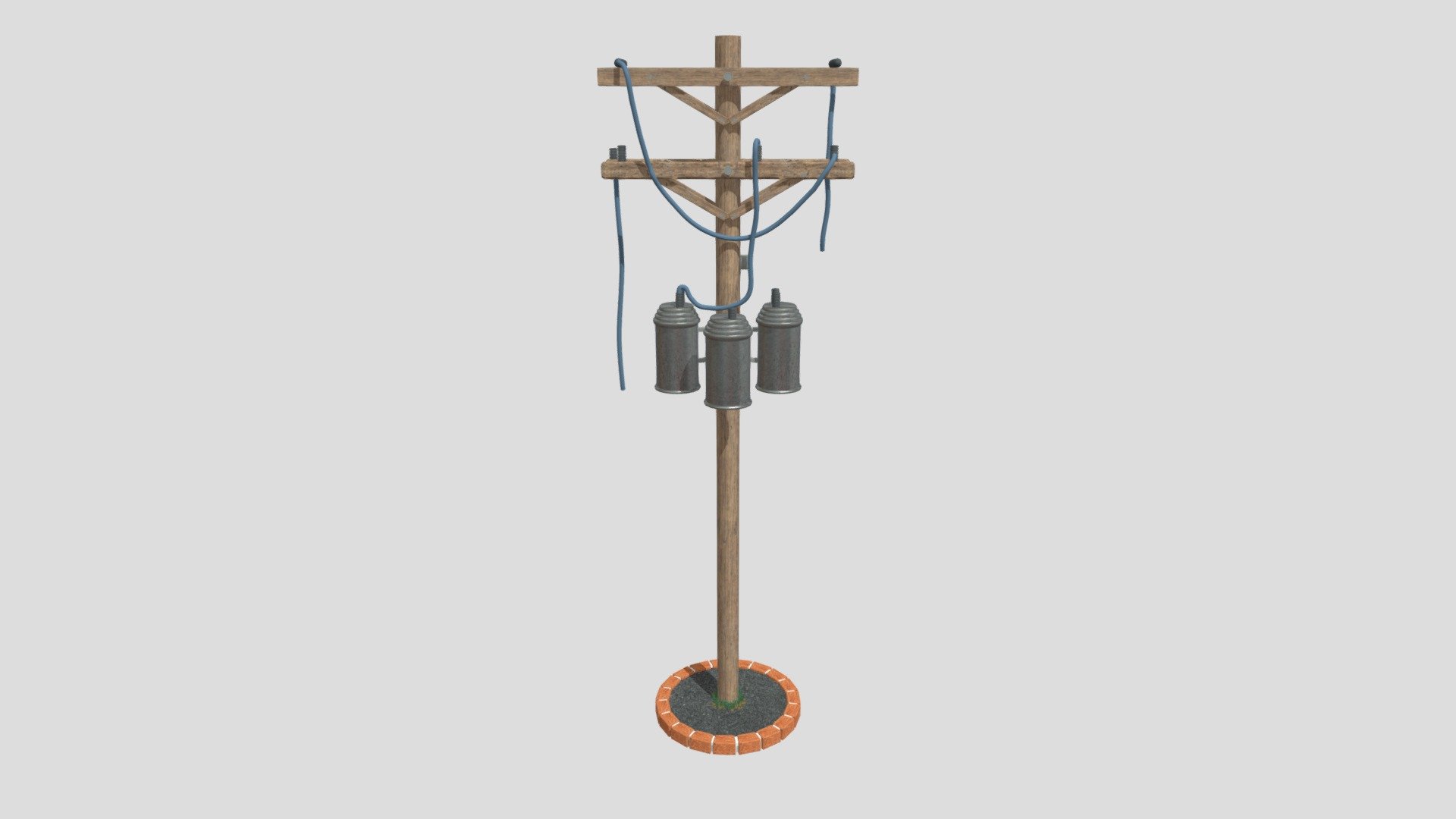 Street Telegraph Pole - 3D model by TVHStudios [100d370] - Sketchfab